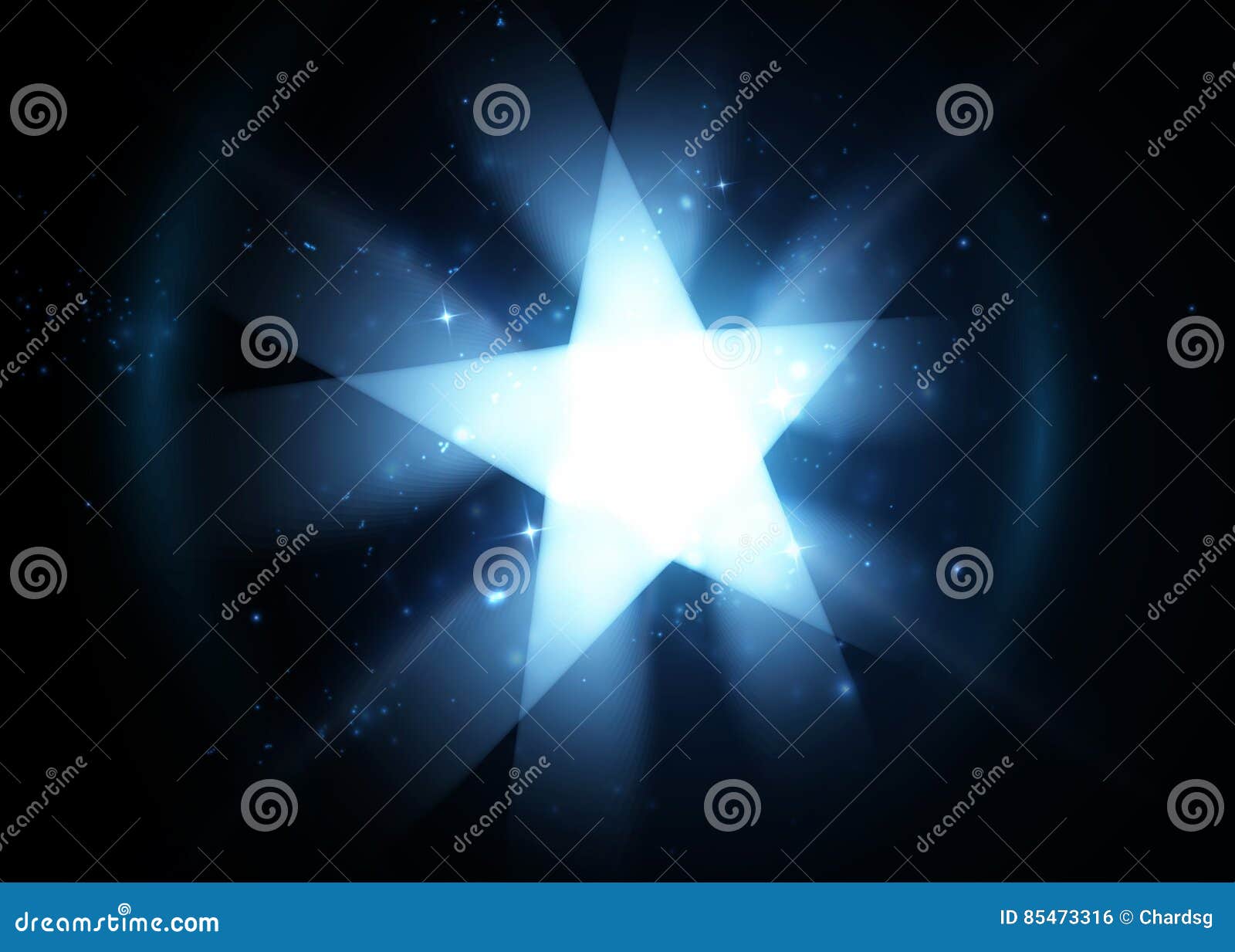 Bright Flying Star Background. Vector Illustration. Stock Vector ...