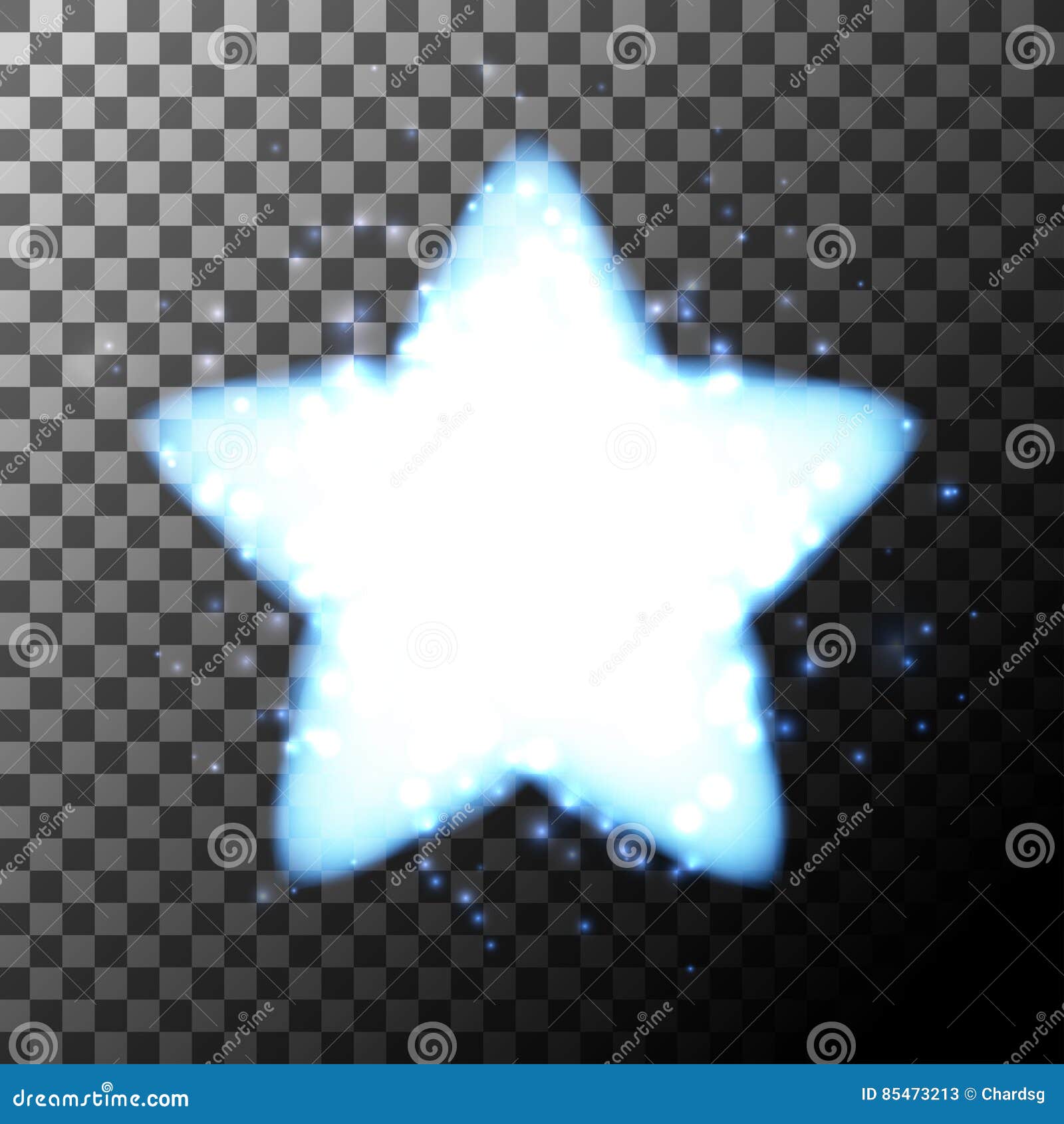 Bright Flying Star Isolated. Vector Illustration. Stock Vector ...