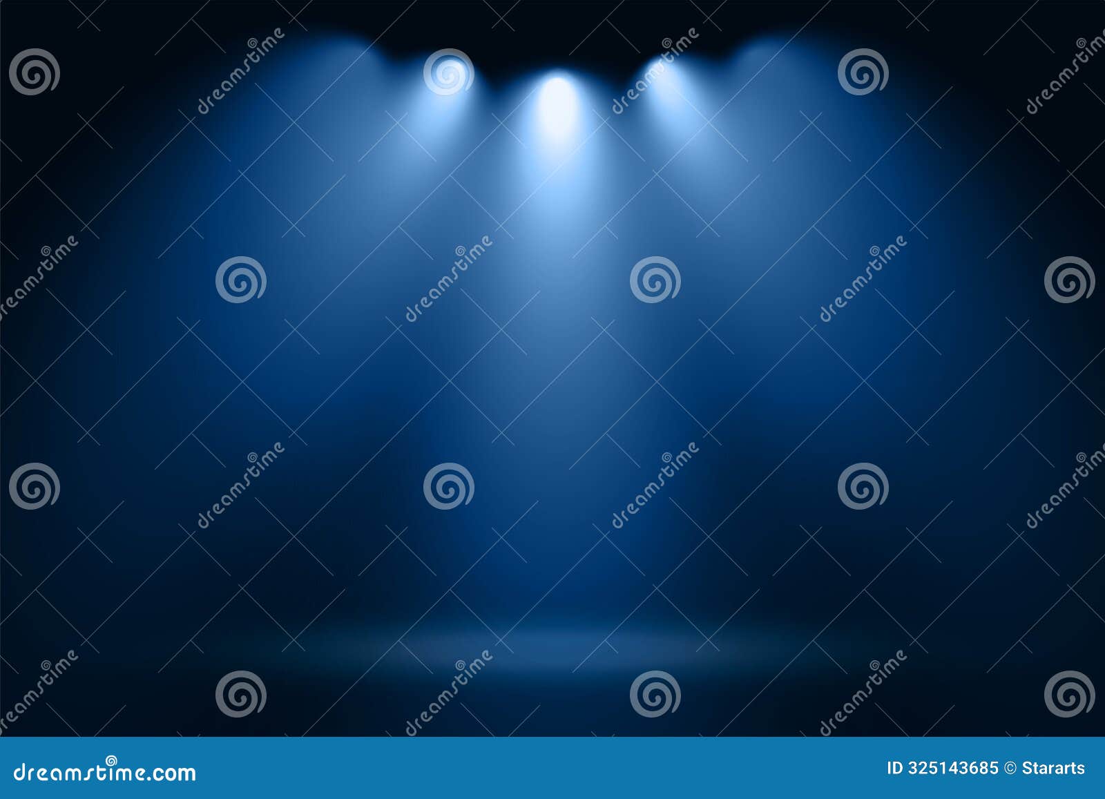 Bright Focus Light Effect on Abstract Stage Design Stock Illustration ...