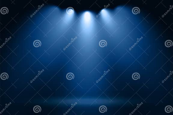 Bright Focus Light Effect on Abstract Stage Design Stock Illustration ...