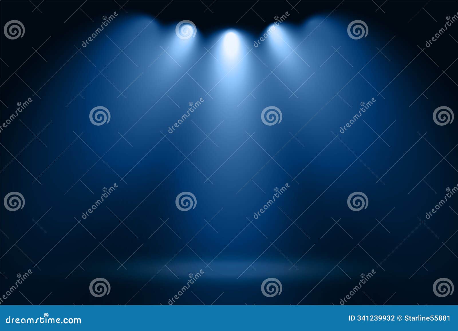 Bright Focus Light Effect on Abstract Stage Design Stock Vector ...