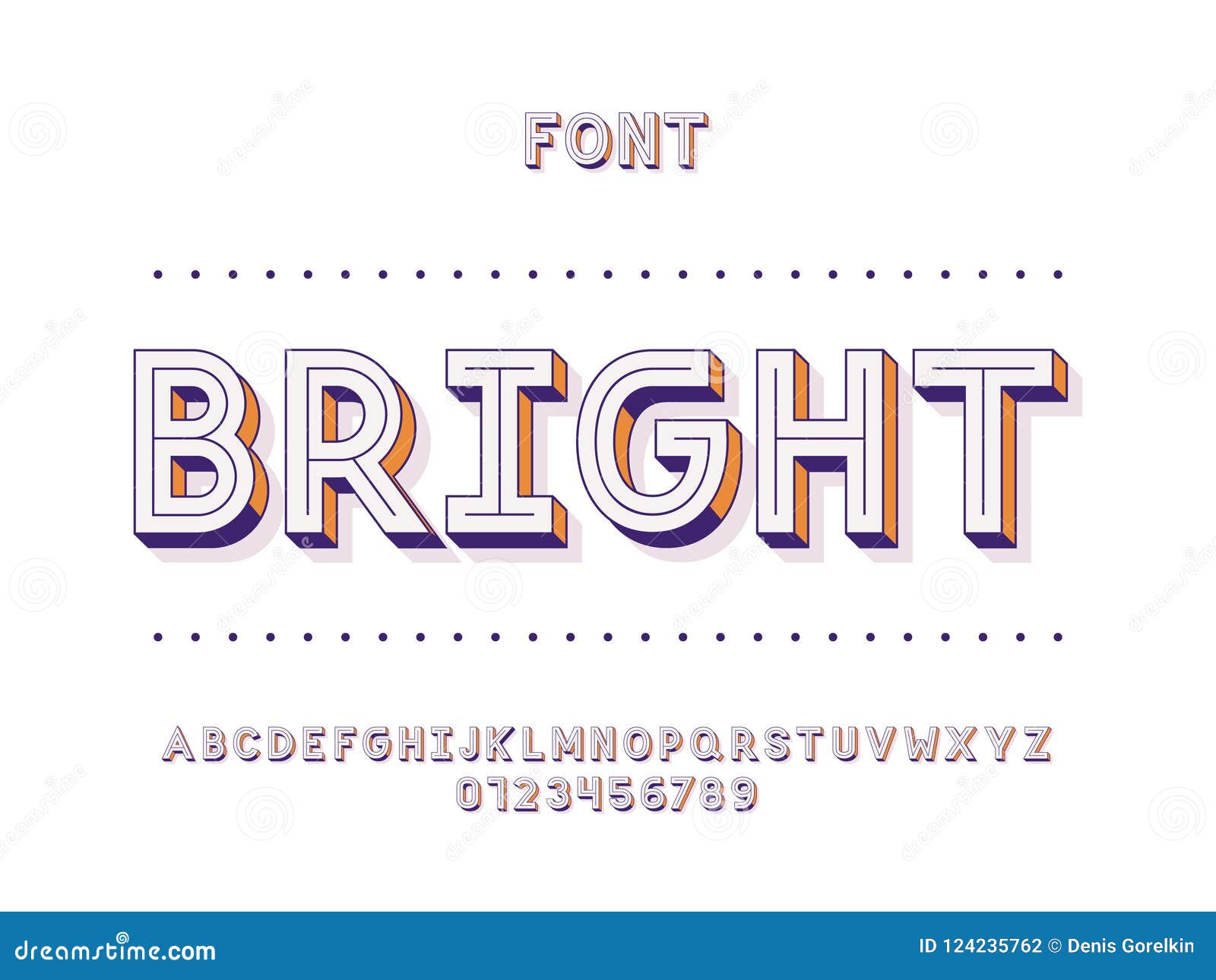 Bright Font. Vector Alphabet Stock Vector - Illustration of design ...