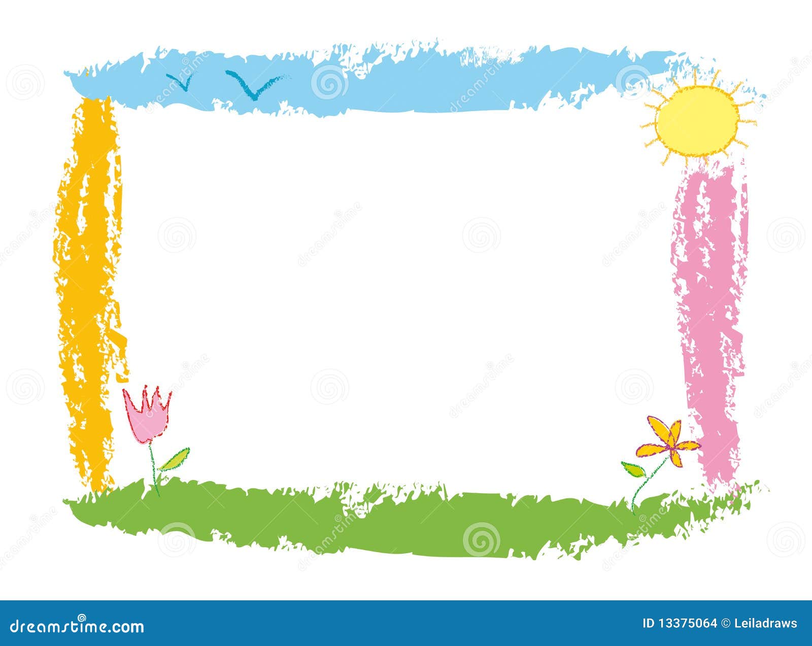 Pastel Colors for a Delicate Frame. Good for Border, Frame, Background ...