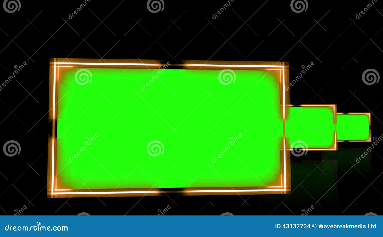 Bright Frames with Chroma Key Against a Black Background Stock Footage ...