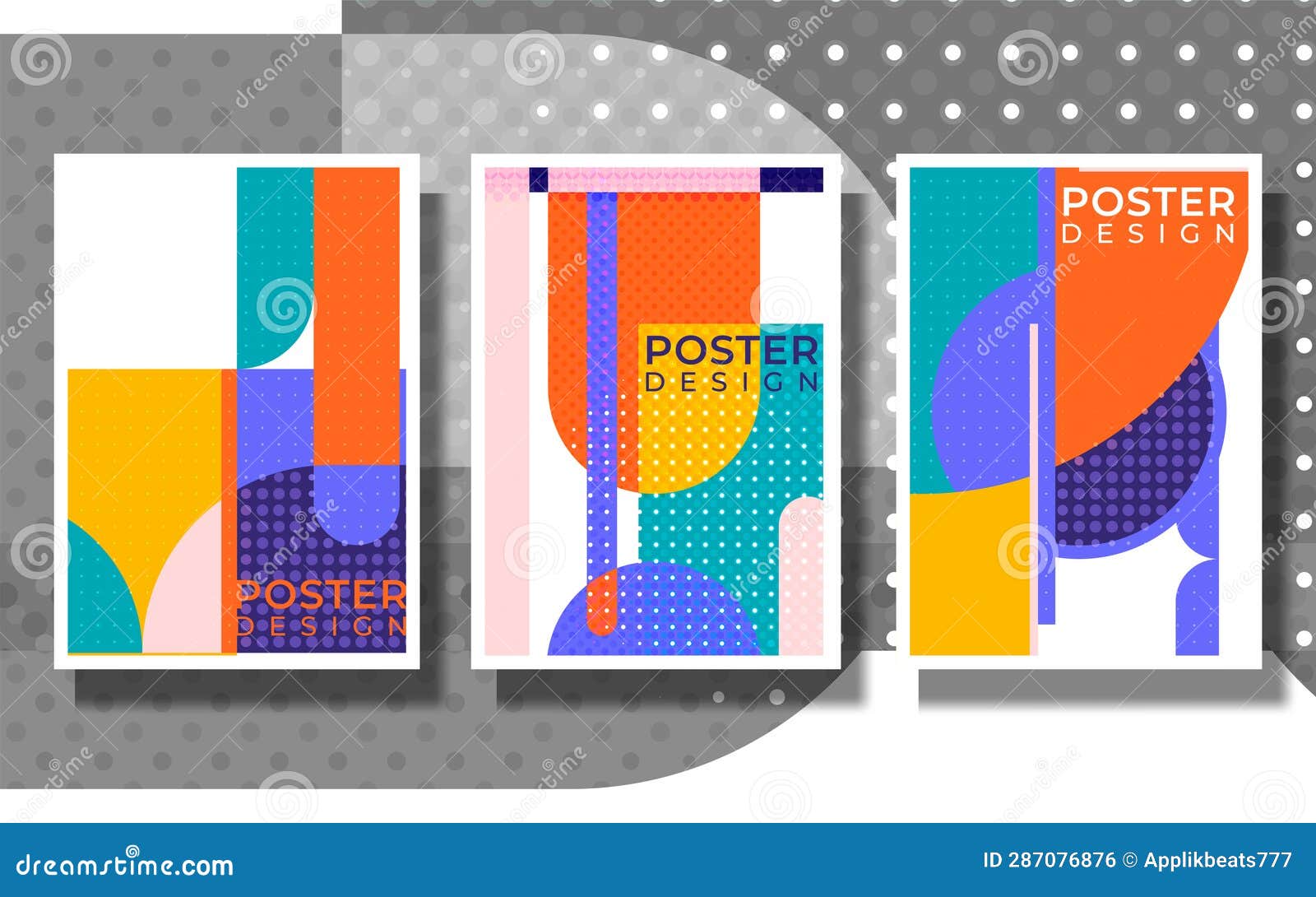 Bright Fresh Color Abstract Background Cover Design Stock Vector ...