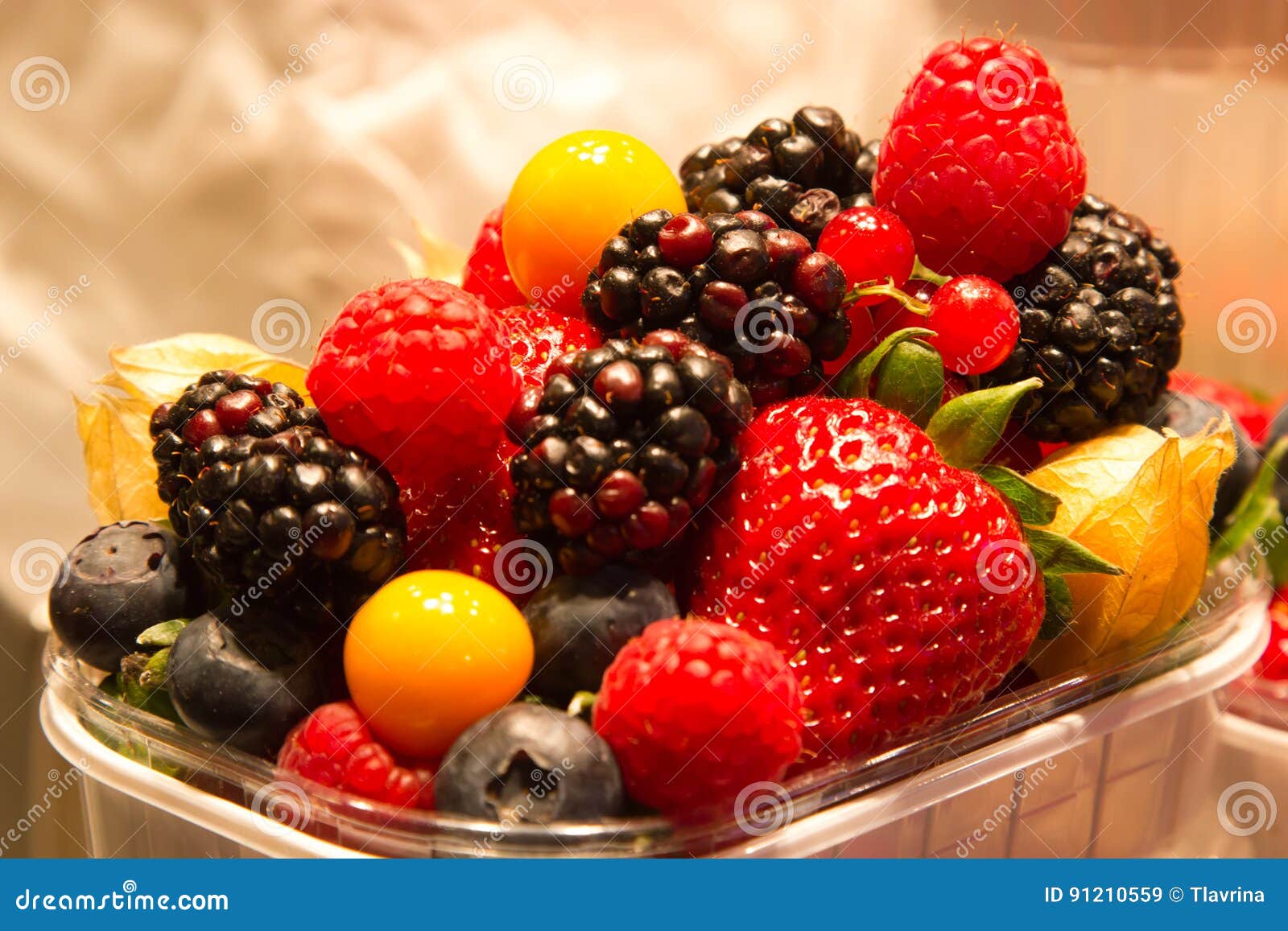 Bright Fresh Delicious Berries Stock Image - Image of assorted, black ...
