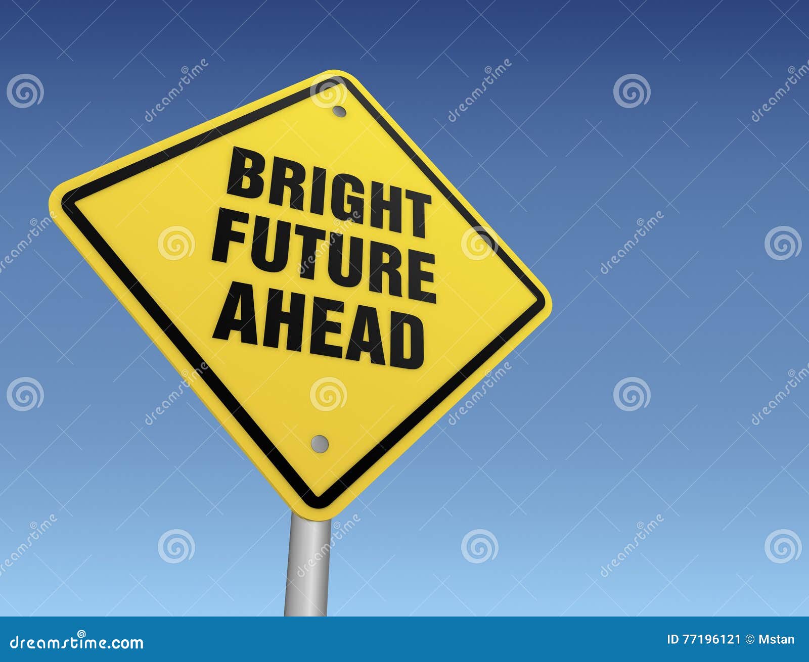 Future Ahead - Outline Signpost With Two Arrows Stock Image ...