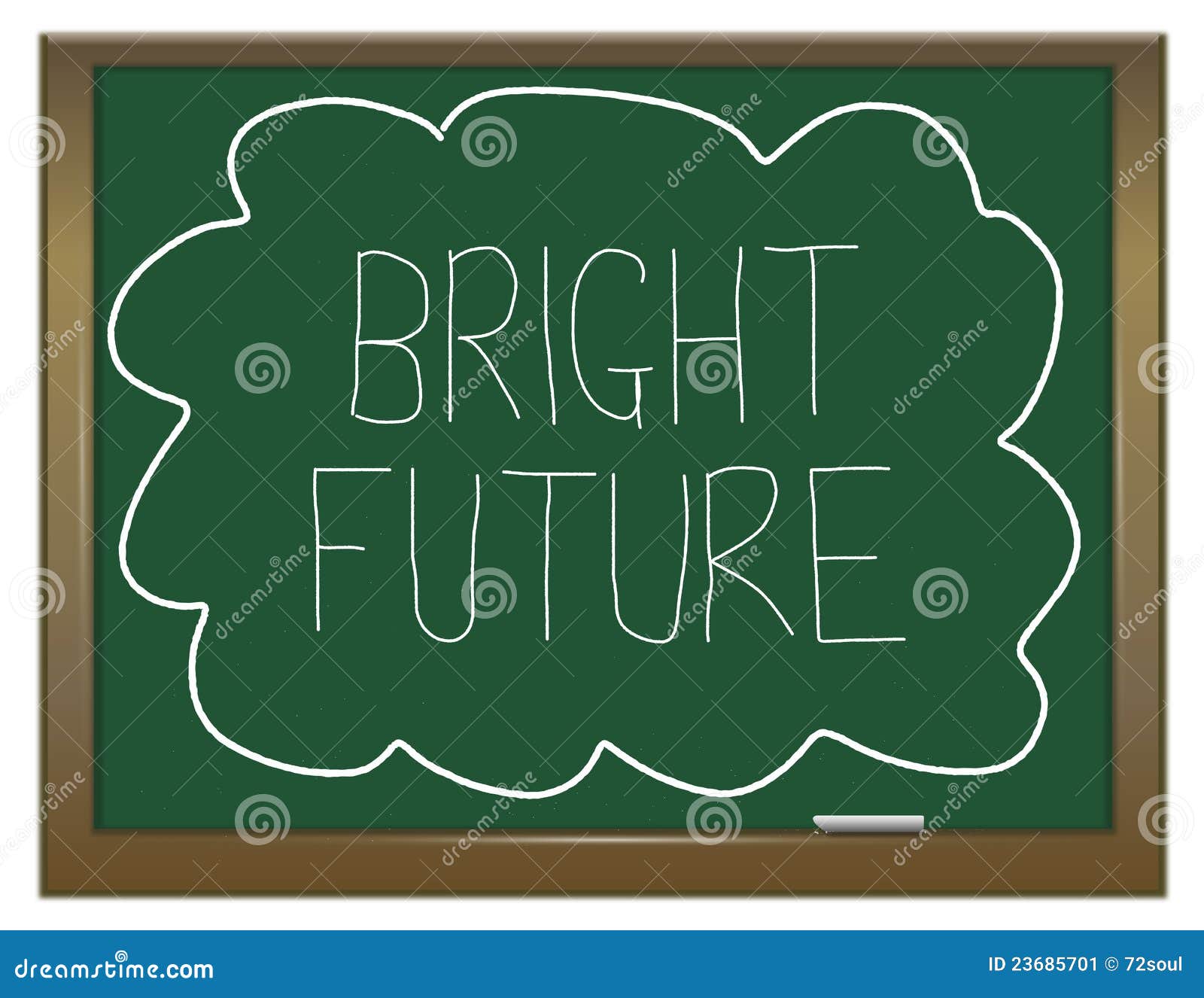 Bright future concept. stock illustration. Illustration of positive ...