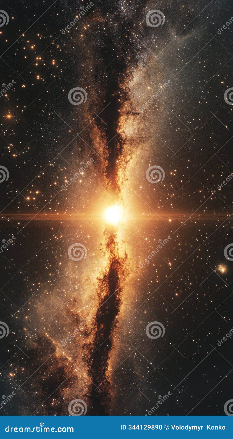 Bright Galactic Core with Starry Sky, Cosmic Marvel. Astrophotography ...