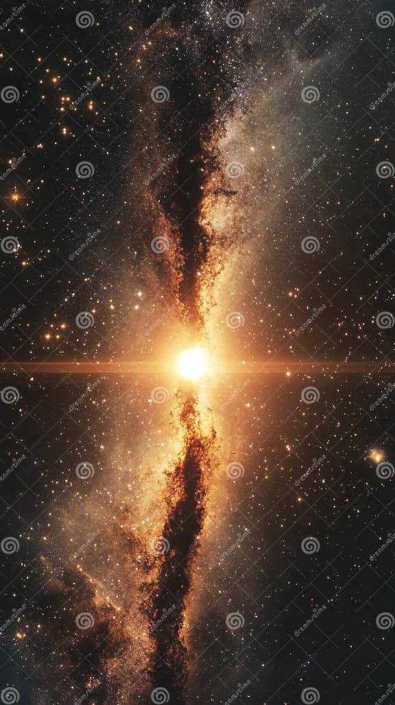 Bright Galactic Core with Starry Sky, Cosmic Marvel. Astrophotography ...