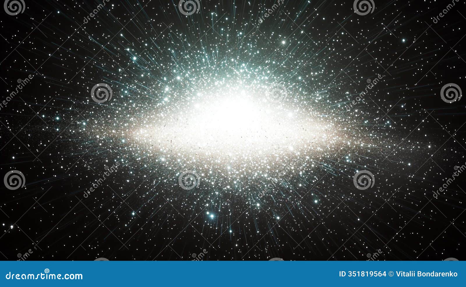 Bright Galaxy And Whirling Nebula, Deep Space, Cosmic Marvel, High ...