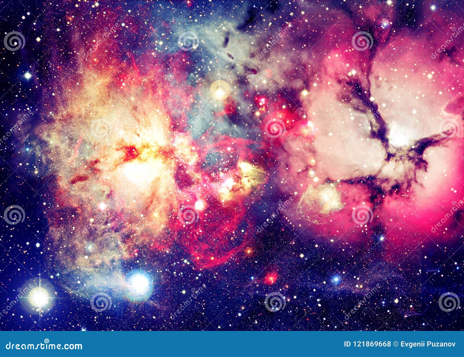 Bright Galaxy in Deep Space Stock Photo - Image of telescope, deep ...