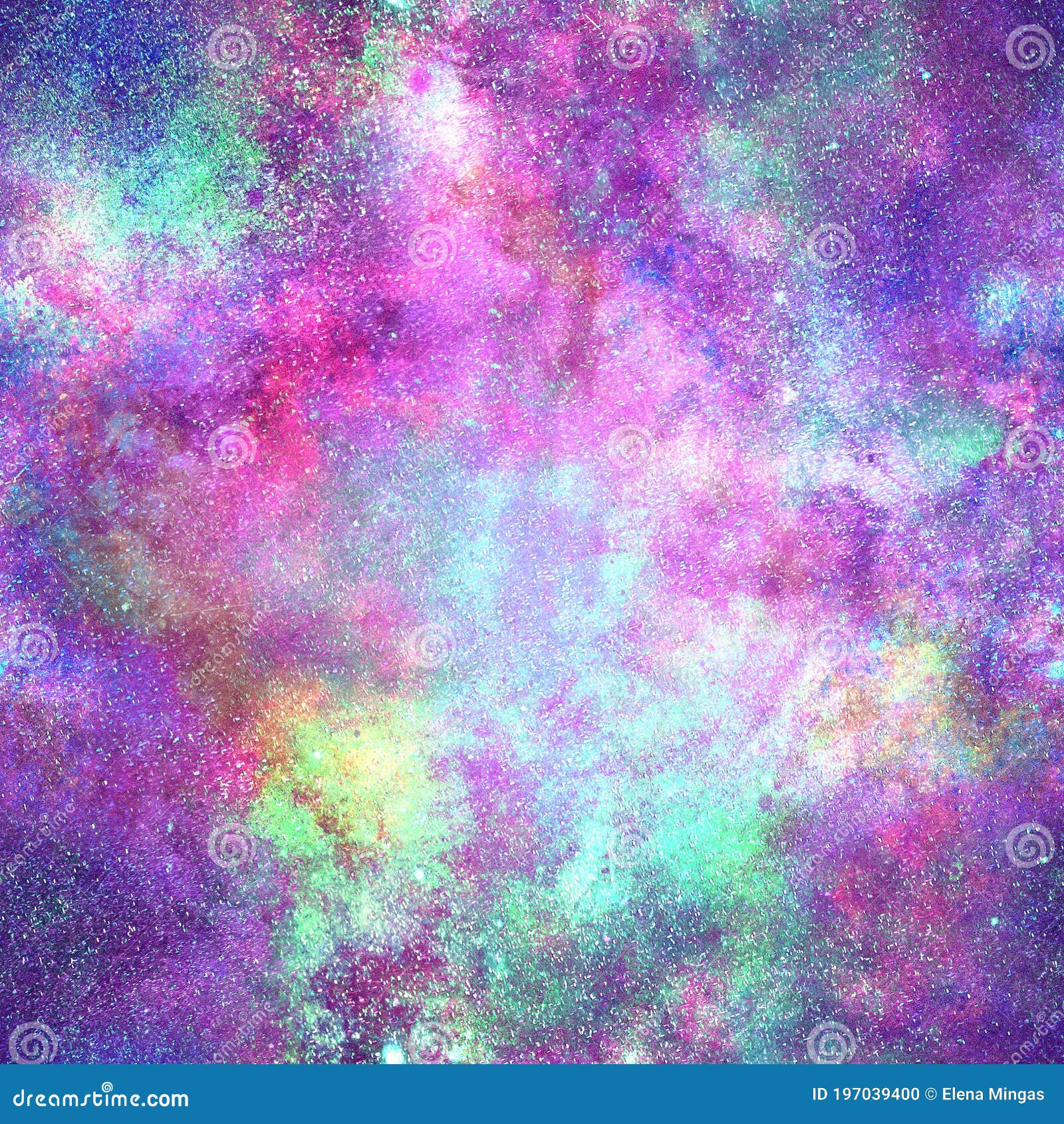 Bright Galaxy And Whirling Nebula, Deep Space, Cosmic Marvel, High ...