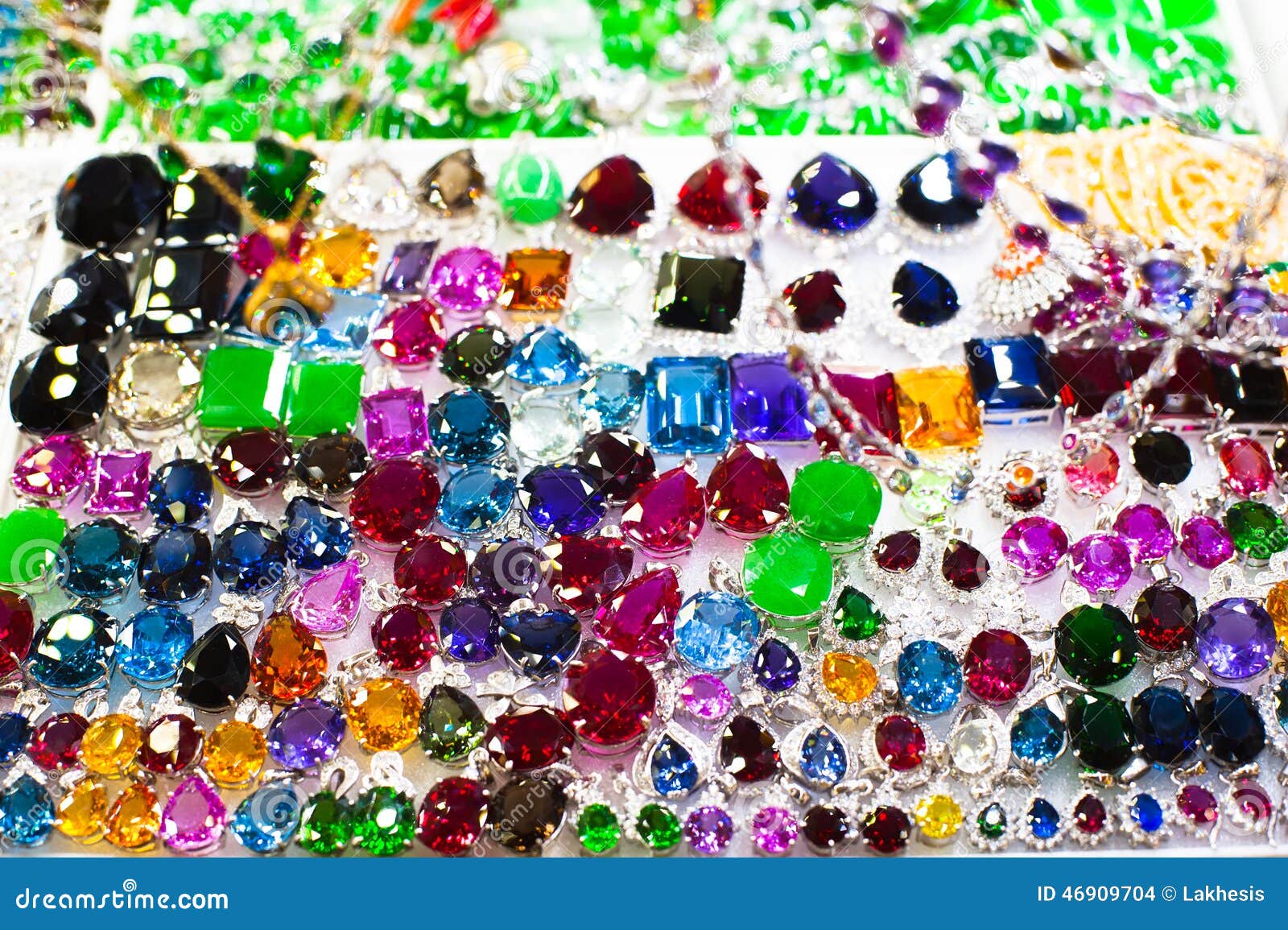Bright gems and jewelry stock photo. Image of asia, beautiful - 46909704