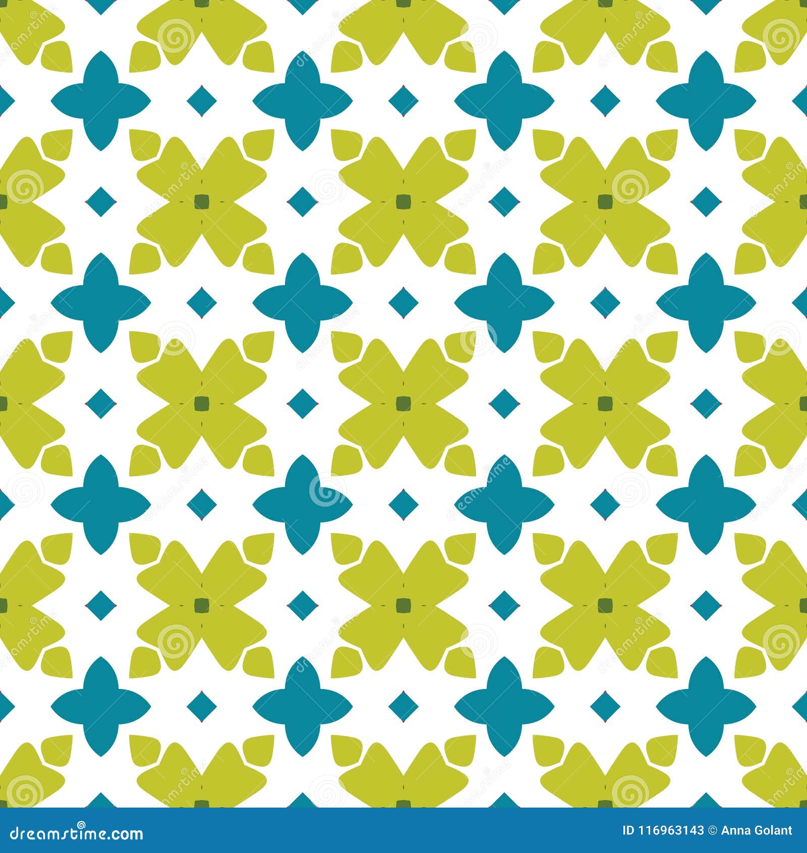 Bright Geometric Background in Traditional Tile Style. Design for ...