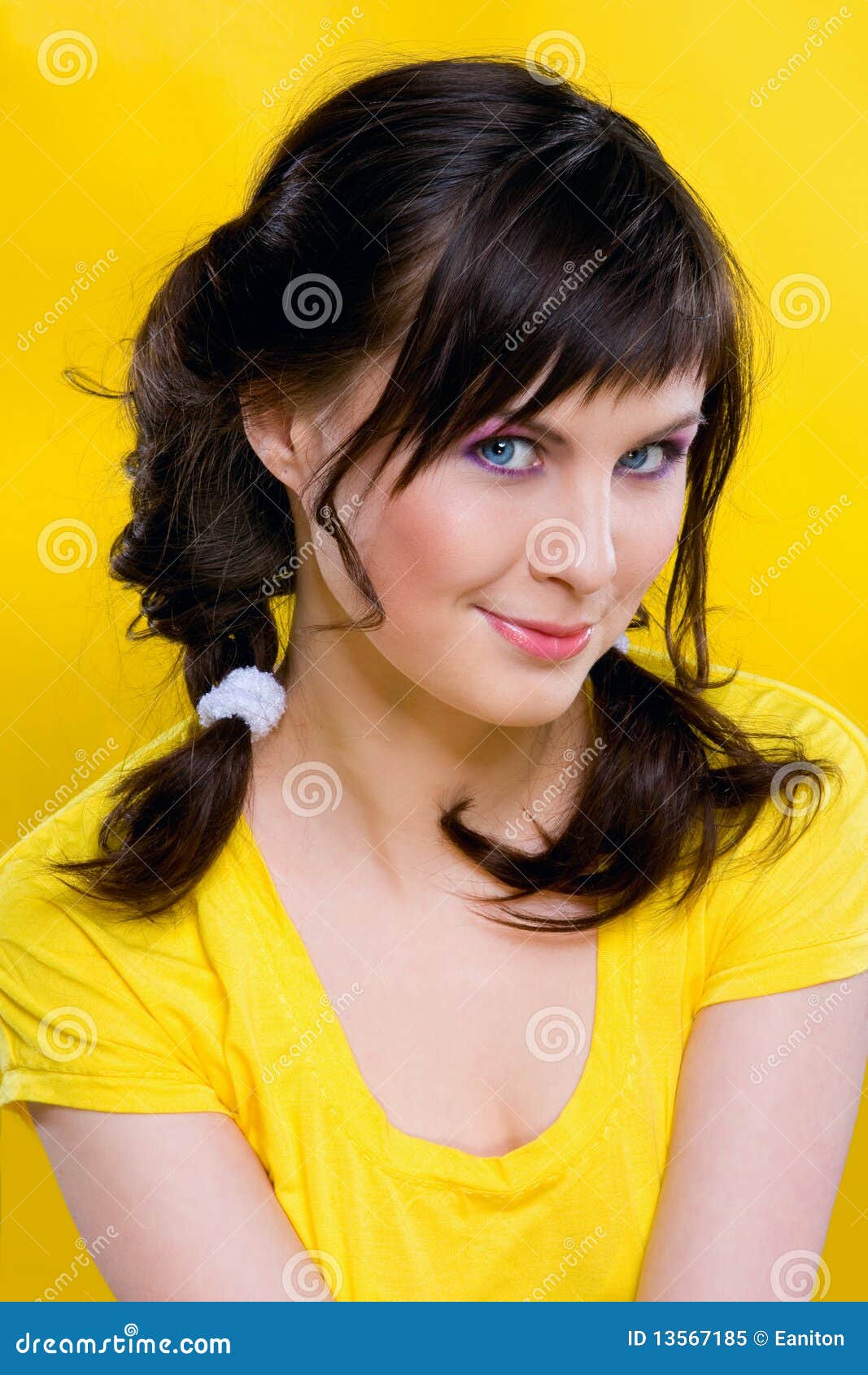 Bright girl stock image. Image of frolicsome, girl, beauty - 13567185