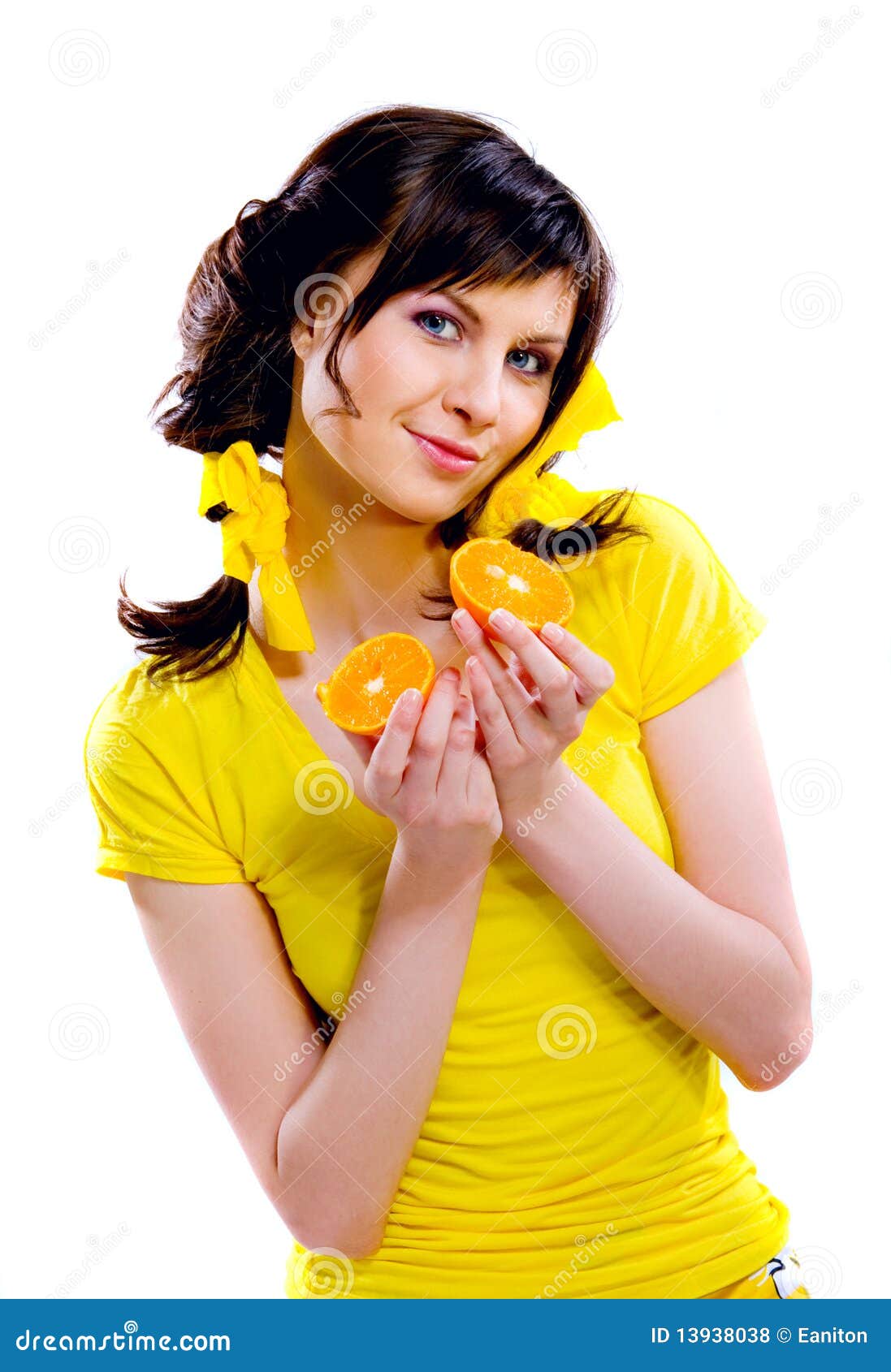 Bright girl stock photo. Image of isolated, frolic, beautiful - 13938038