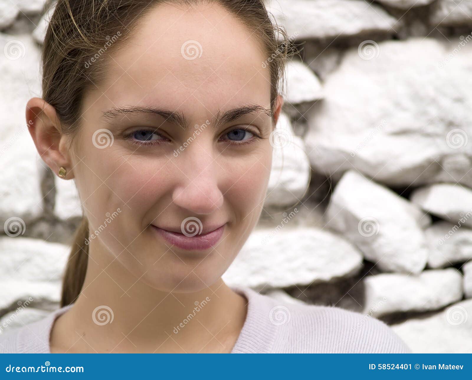 The bright girl stock image. Image of stare, bright, nice - 58524401