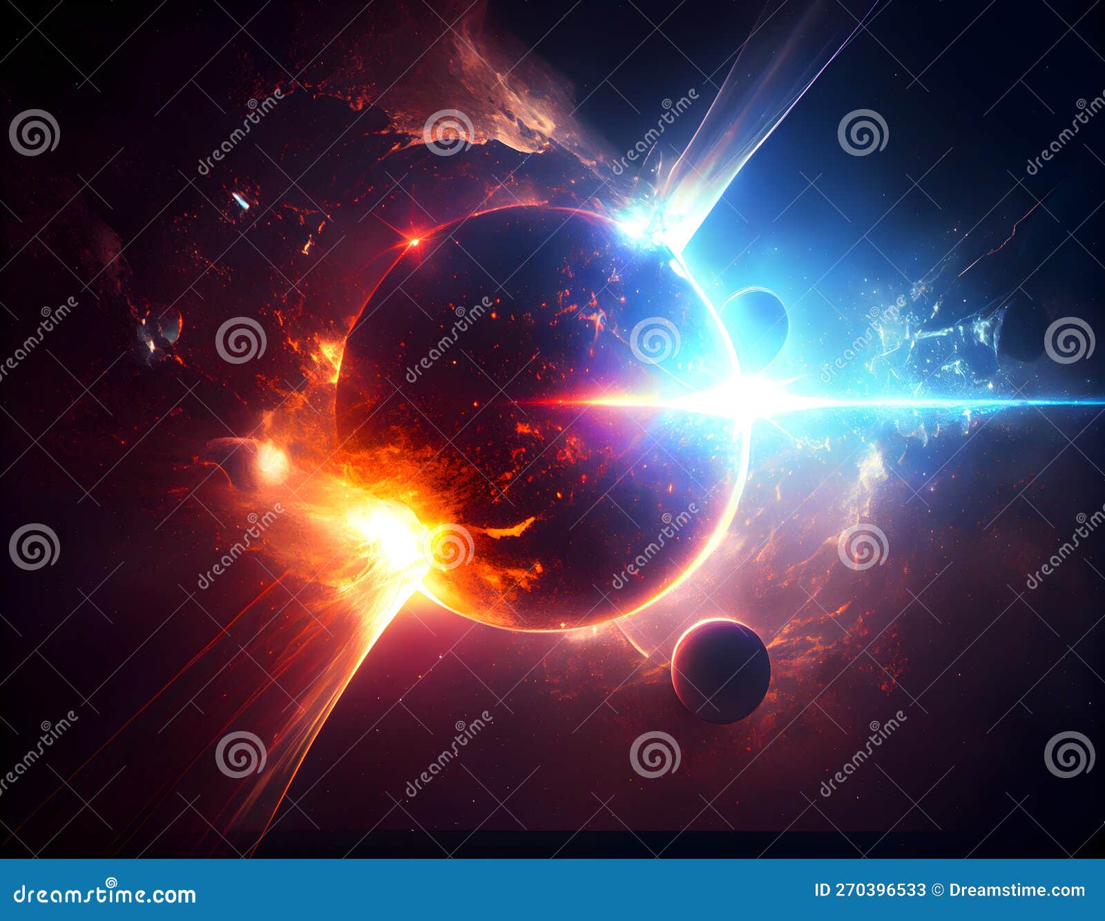 The Effect of Bright Highlights on a Black Background, Backlight ...