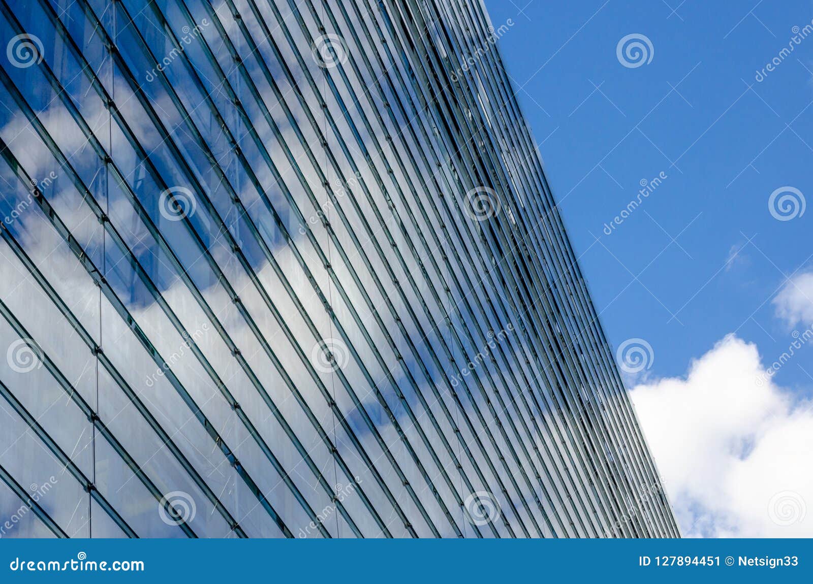 Bright Glass Architecture Facade Stock Image - Image of glass, city ...