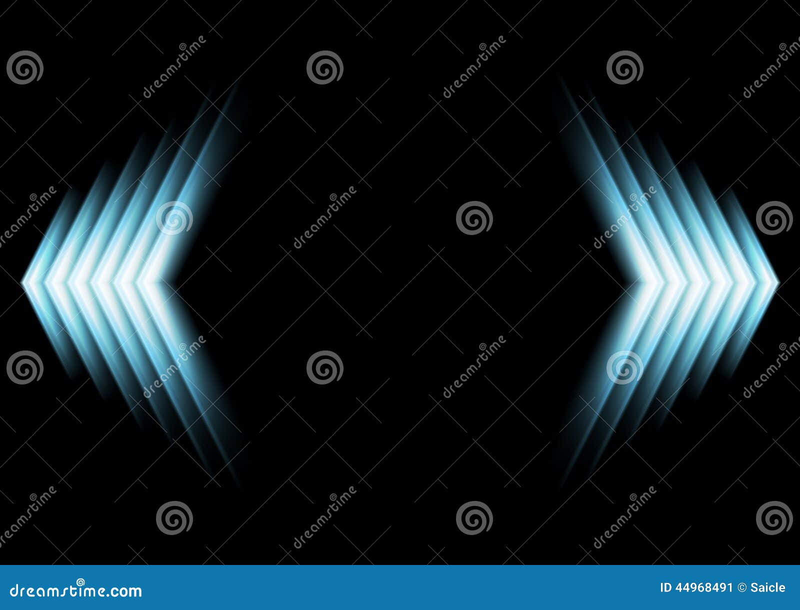Bright glow blue arrows stock vector. Illustration of banner - 44968491