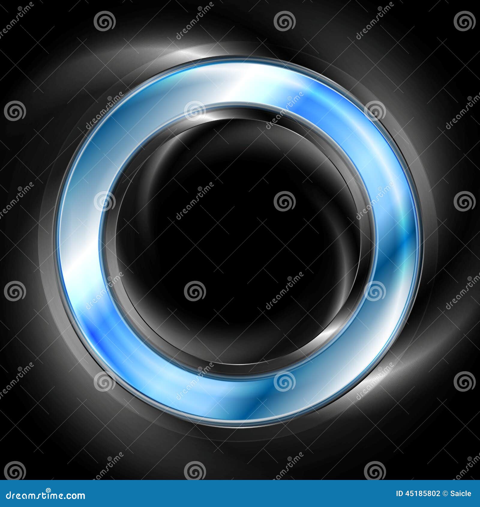 Bright Glow Blue Web Circle Element. Logo Stock Illustration ...