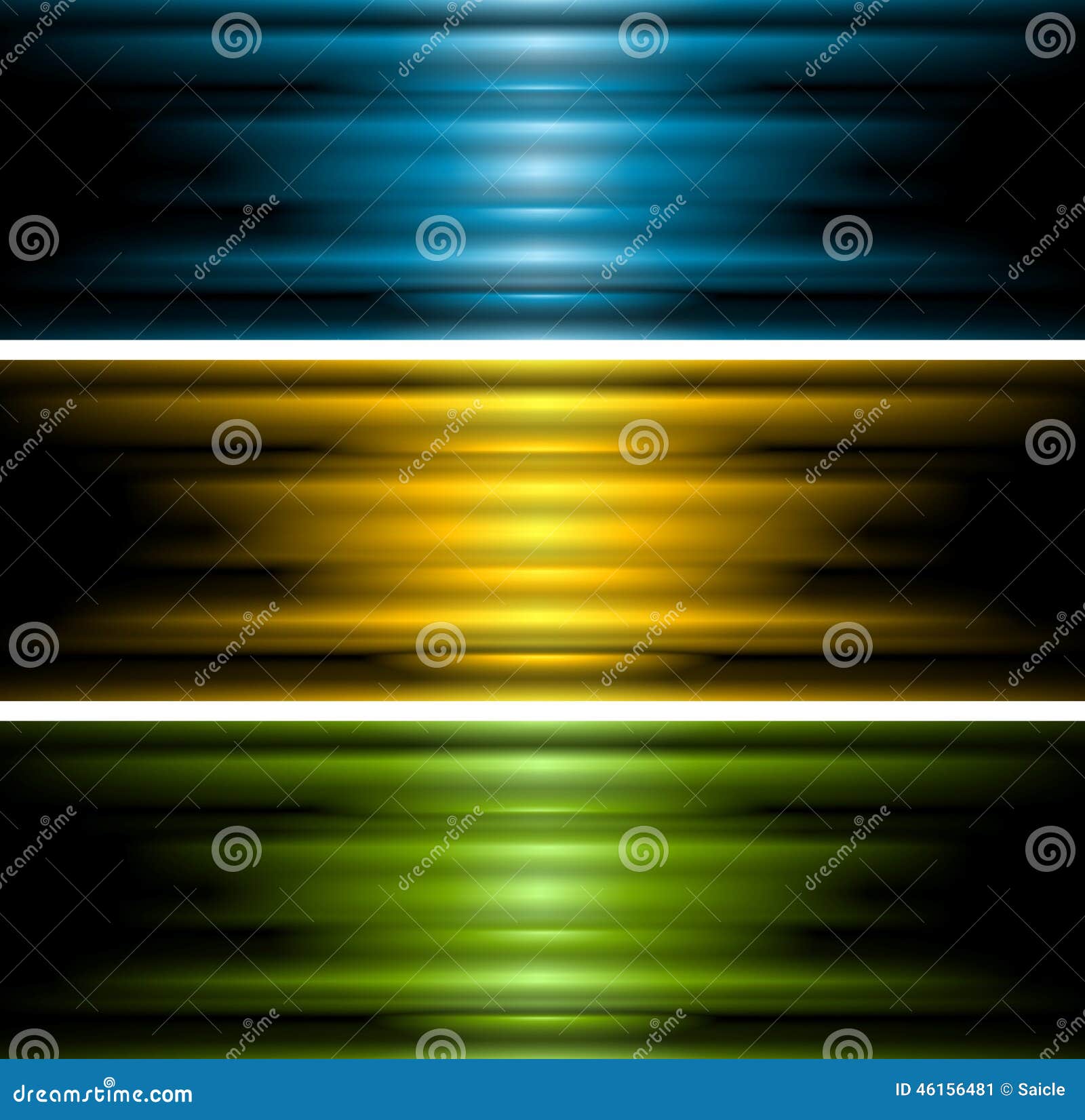 Bright glowing banners stock vector. Illustration of hitech - 46156481