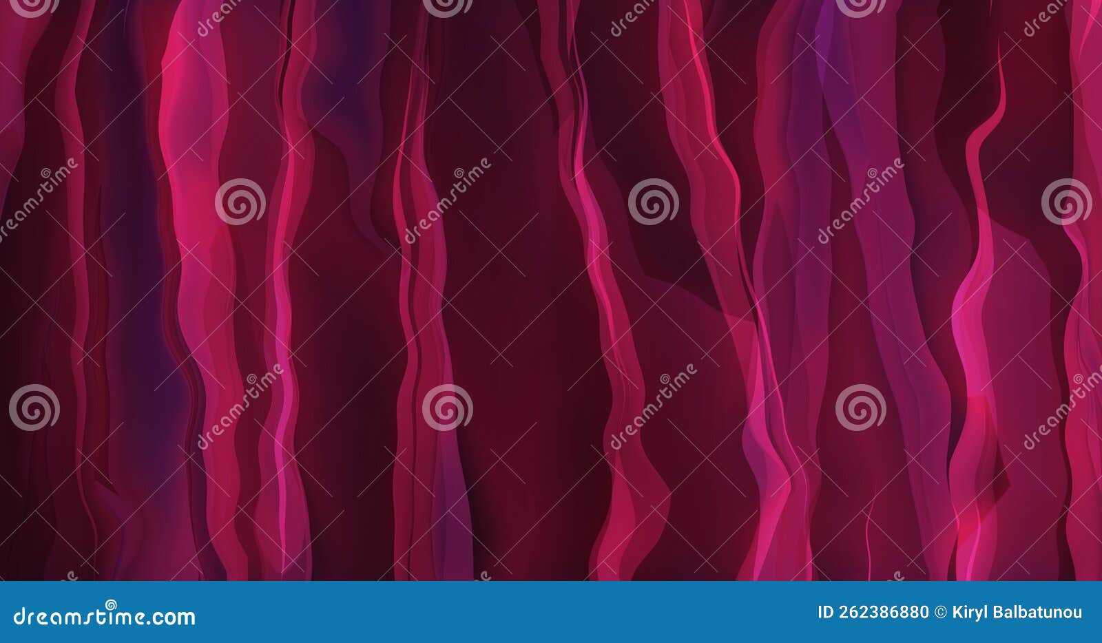 Bright Glowing Beautiful Iridescent Red Ruby Translucent Lines Waves ...