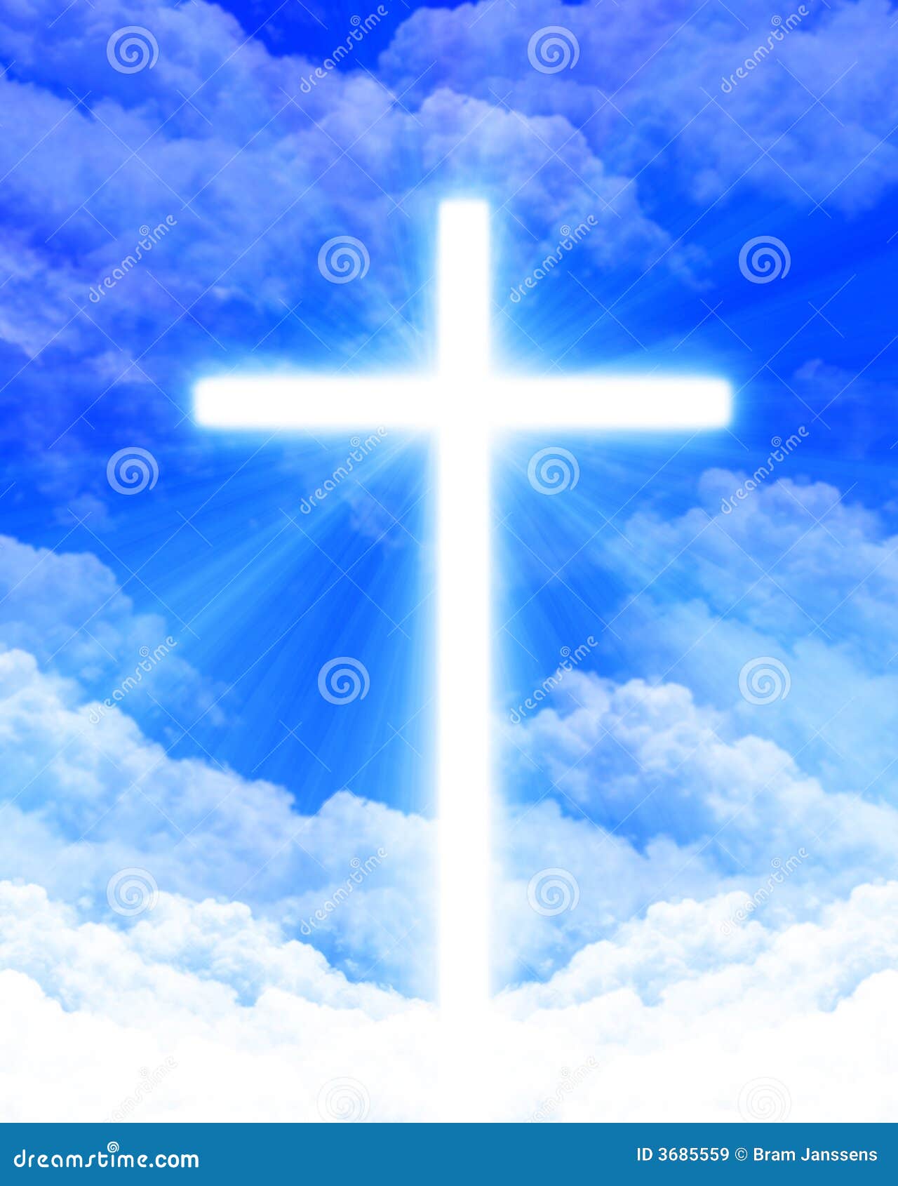 Bright Glowing Cross Royalty Free Stock Images - Image: 3685559