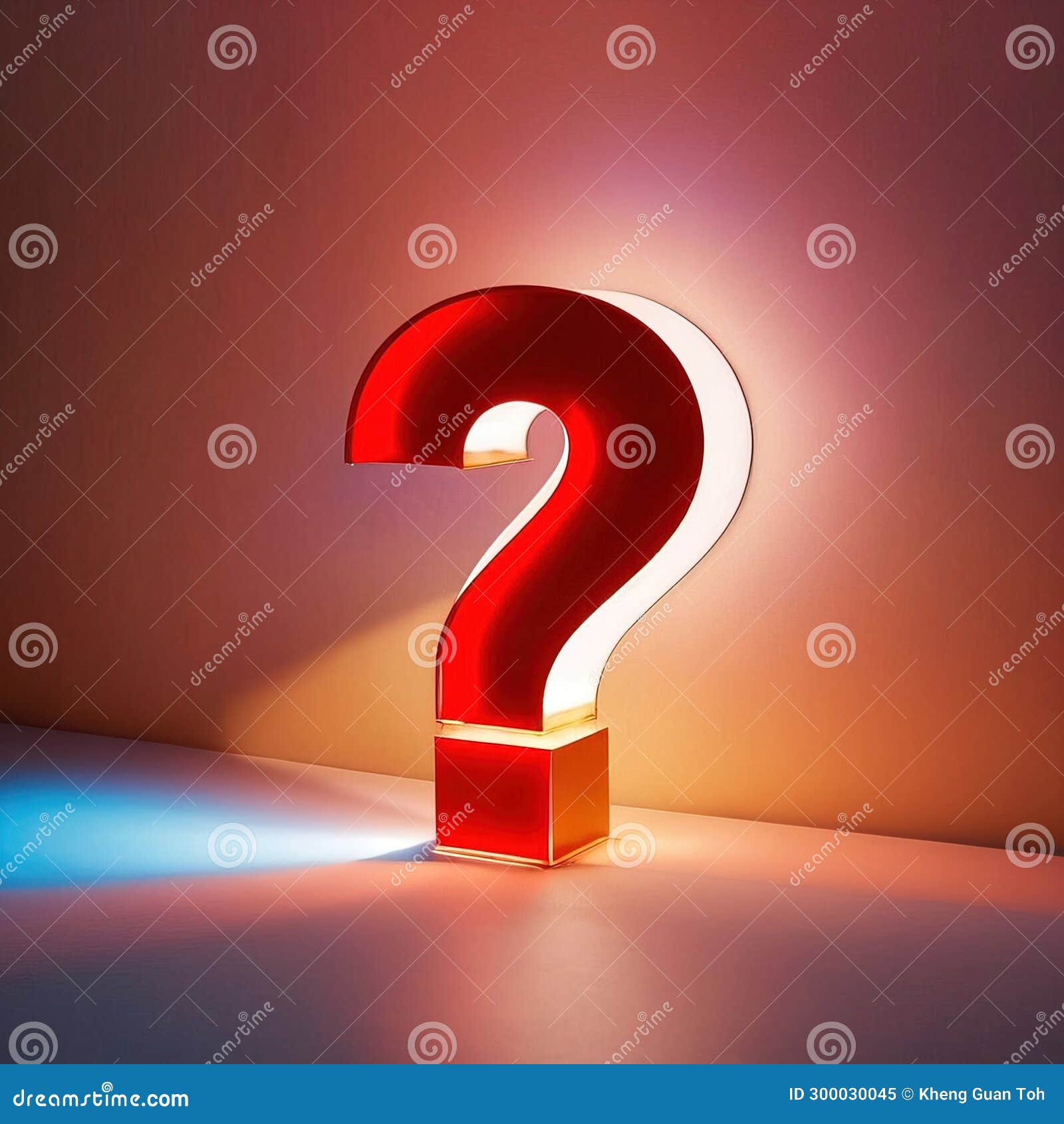 Bright Glowing Light Symbol of Question Mark, Showing Interrogation and ...