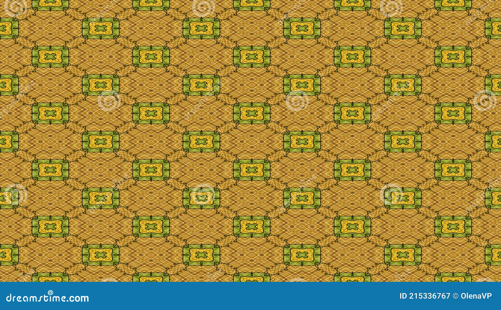 Bright Golden Yellow and Green Geometric Pattern Stock Illustration ...