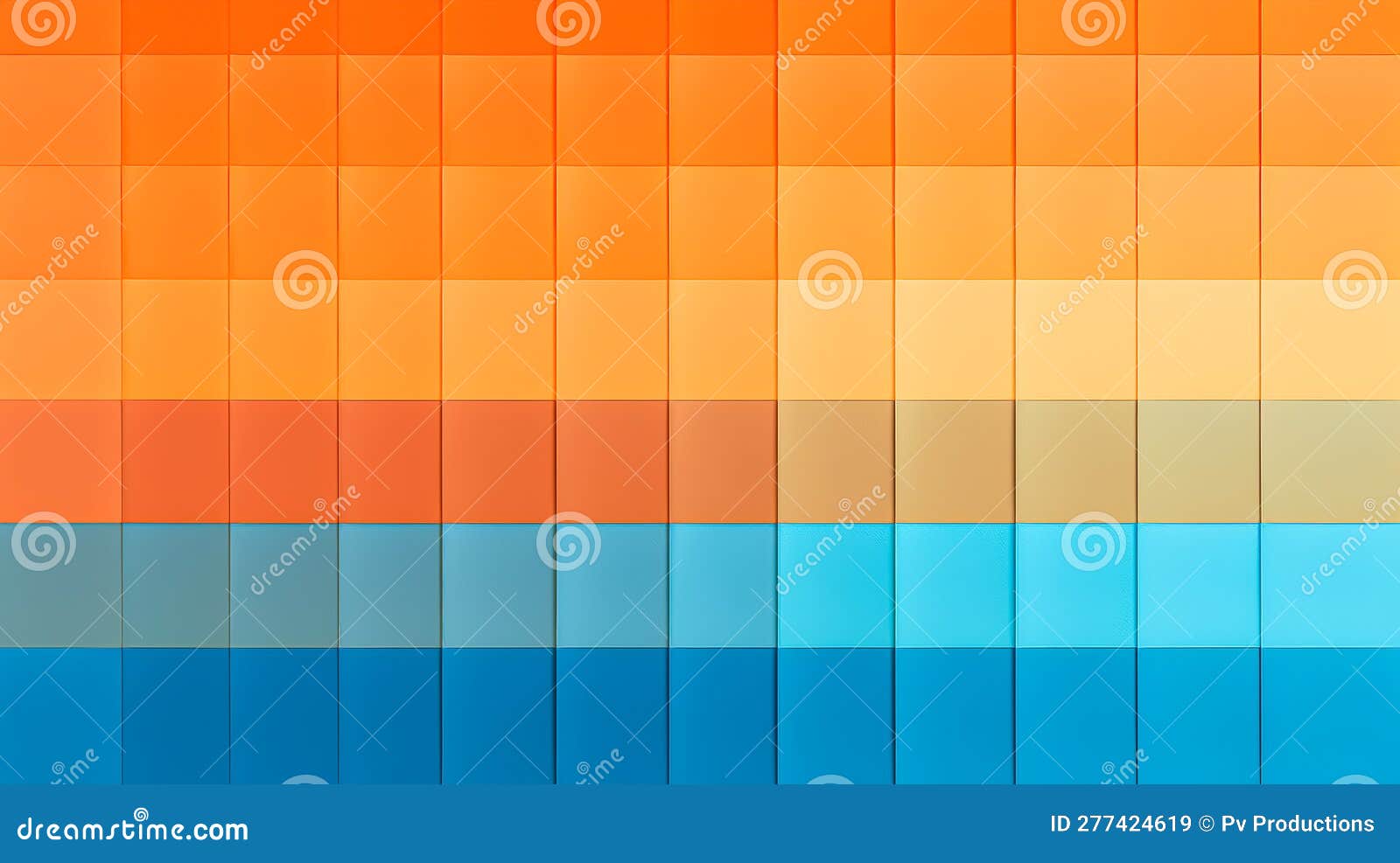 Bright Gradient Background, Blue Color Turning into Orange, Generative ...
