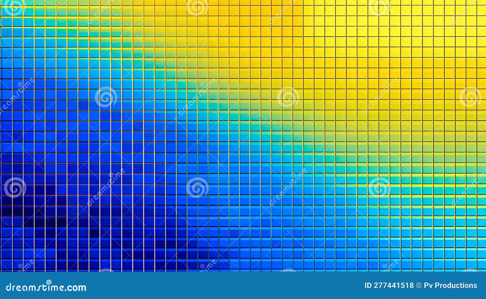 Bright Gradient Background, Blue Color Turning into Yellow, Generative ...