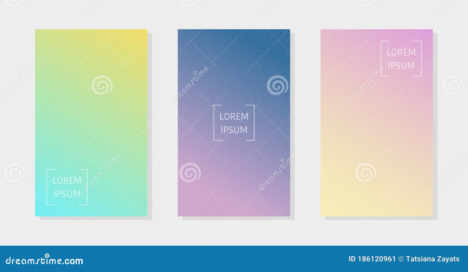 Bright Gradient Background. Copy Space for Text. Flyer with Geometric ...