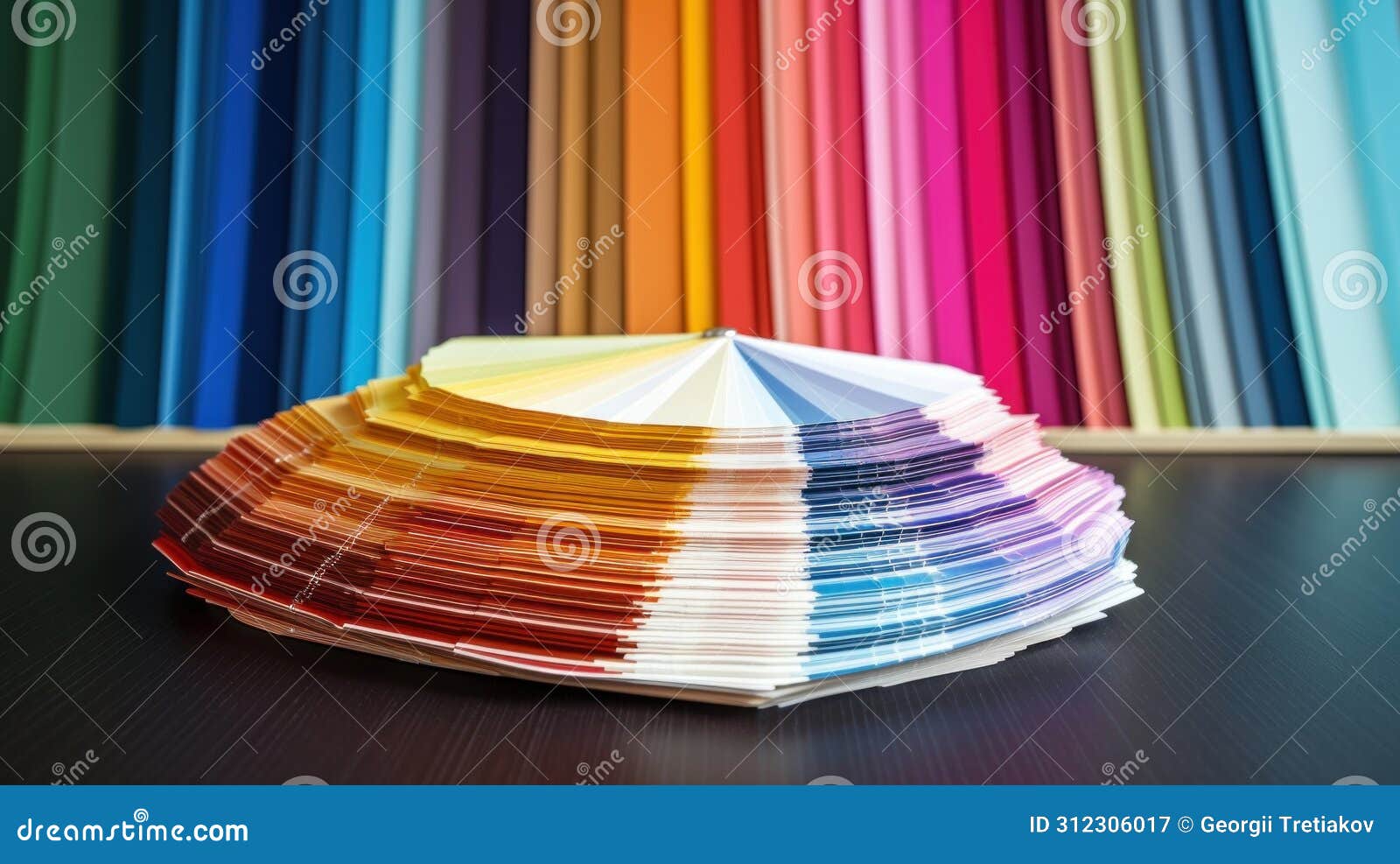 Wall of Color Swatches in Gradient Order Stock Illustration ...