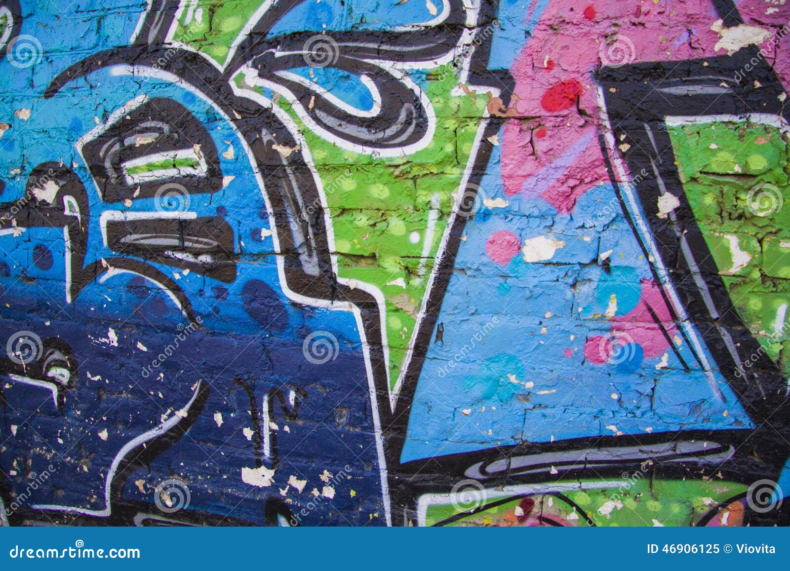 Bright Graffiti background editorial image. Image of paint - 46906125