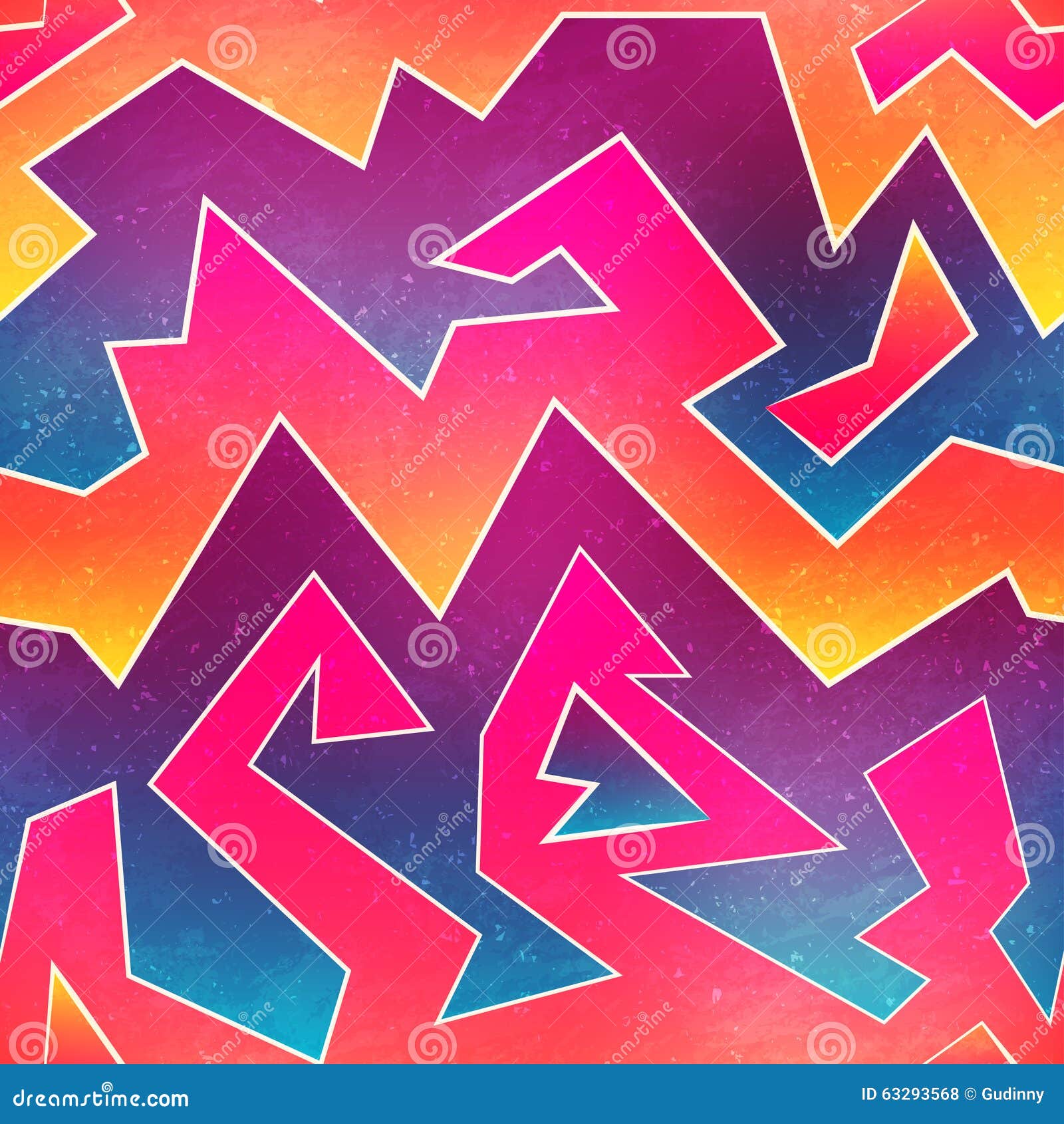 Bright Graffiti Seamless Pattern Stock Vector - Illustration of ...