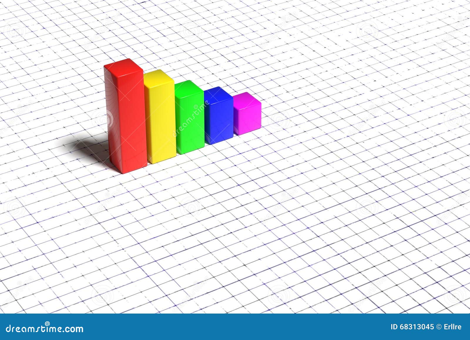 Bright Graph on White Background Stock Illustration - Illustration of ...