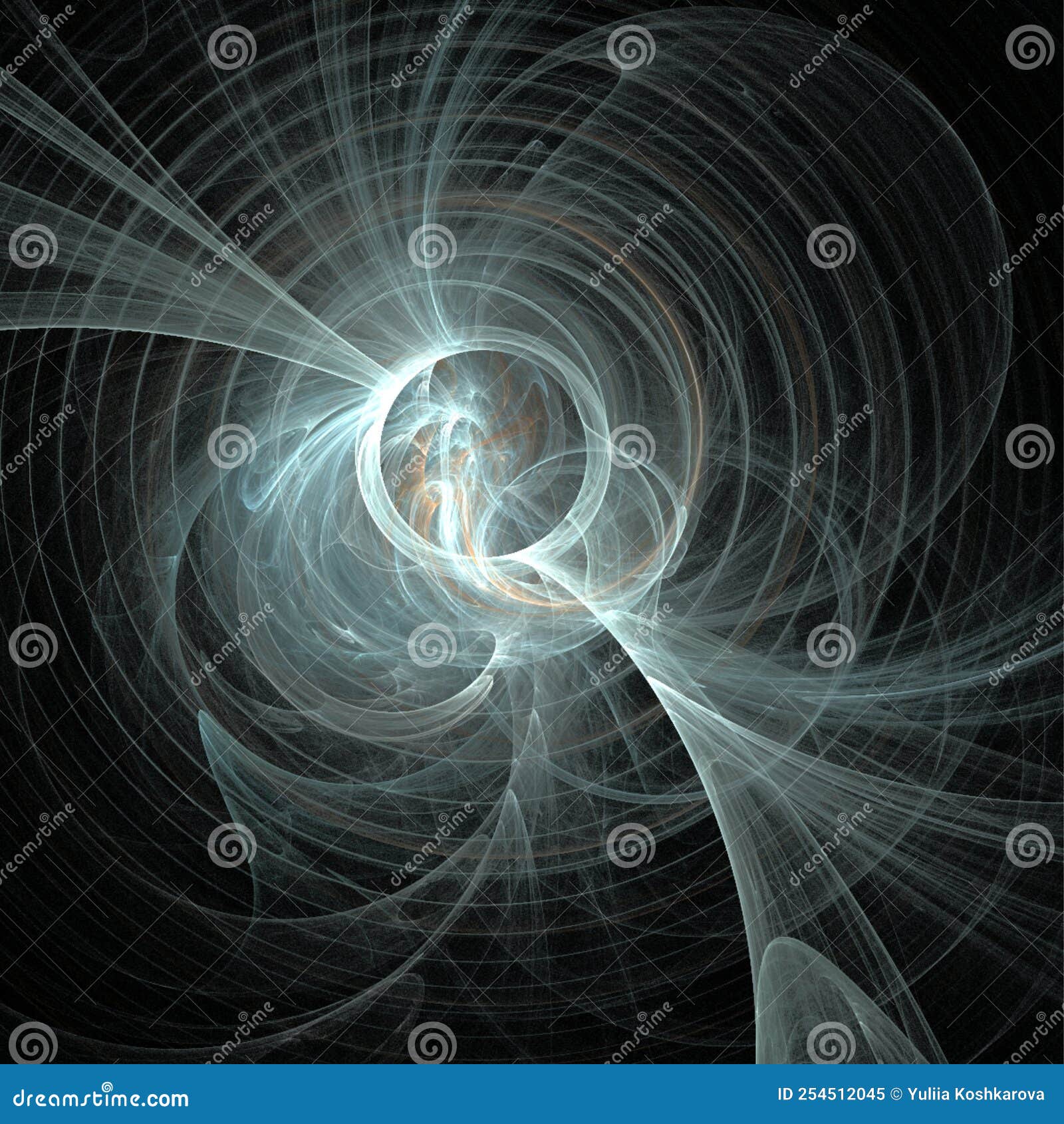 Bright Graphic Color Space Illustration, Star System, Rendering Stock ...