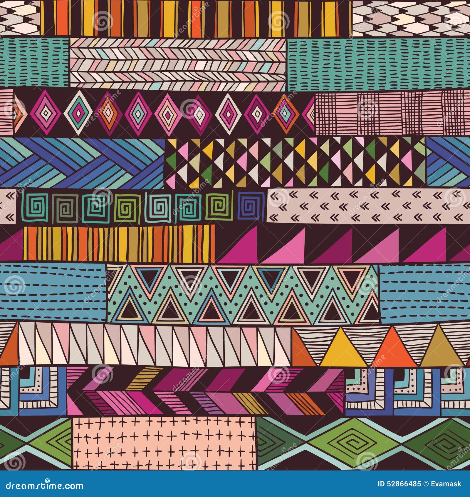 Bright graphic pattern stock vector. Illustration of ornament - 52866485