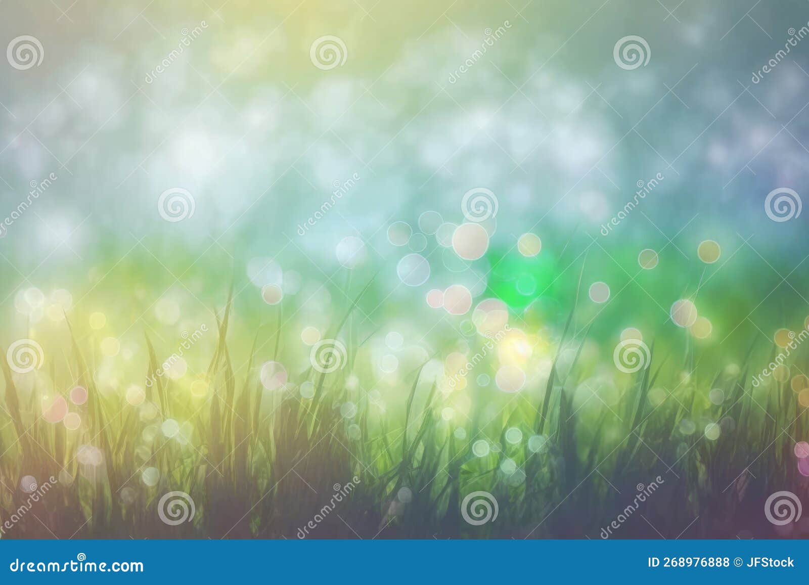 Bright Grass Light Pastel Bokeh Background Stock Illustration ...