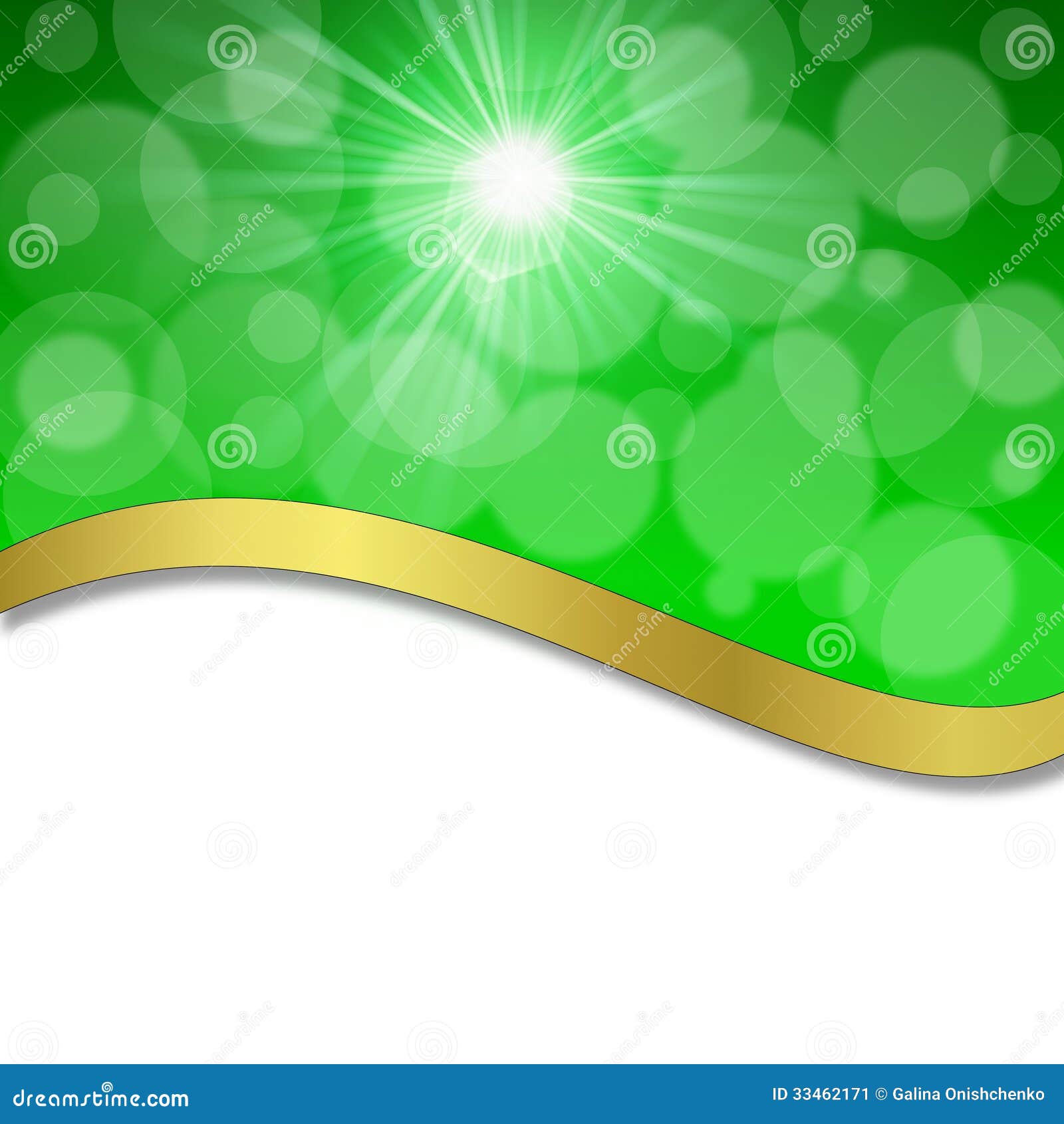Bright Green Abstract Background for a Design Stock Illustration ...