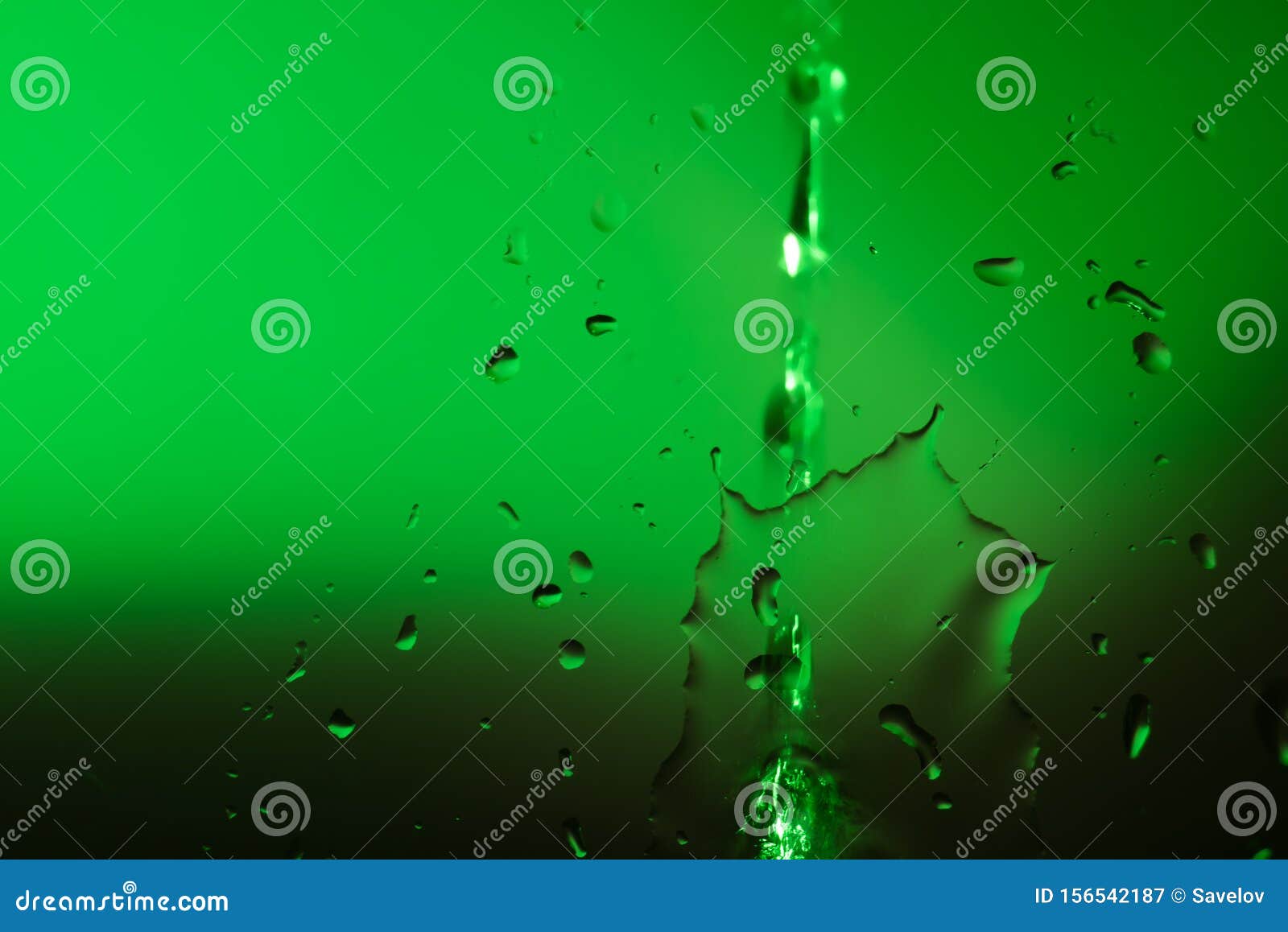 Bright Green Abstract Background with Drops Stock Image - Image of ...