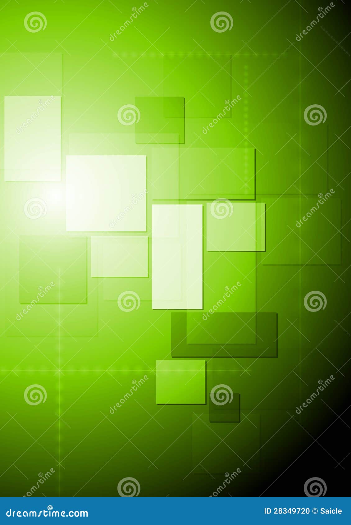 Bright Green Abstract Tech Design Stock Vector - Illustration of ...