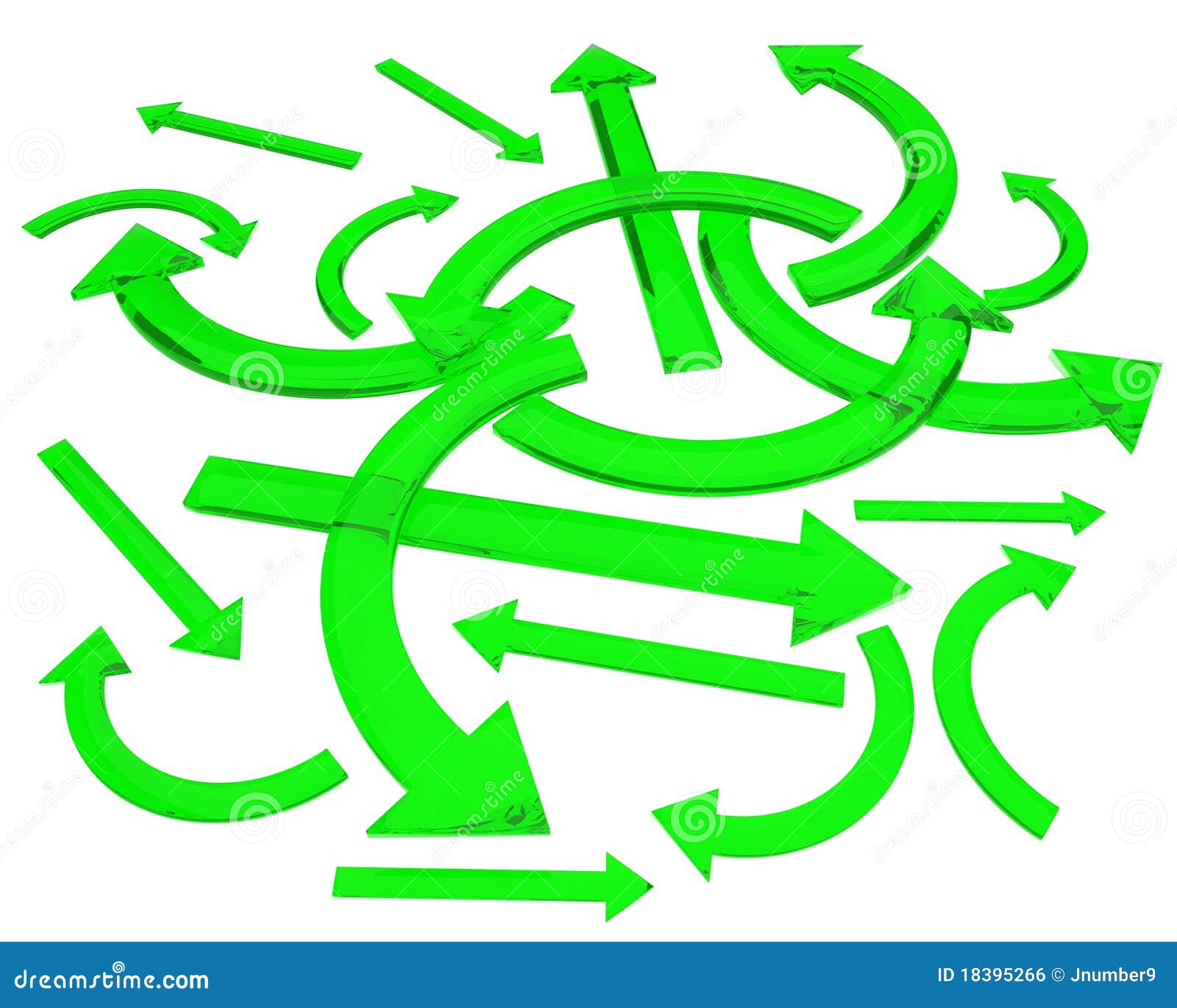 Bright green arrows stock illustration. Illustration of direction ...