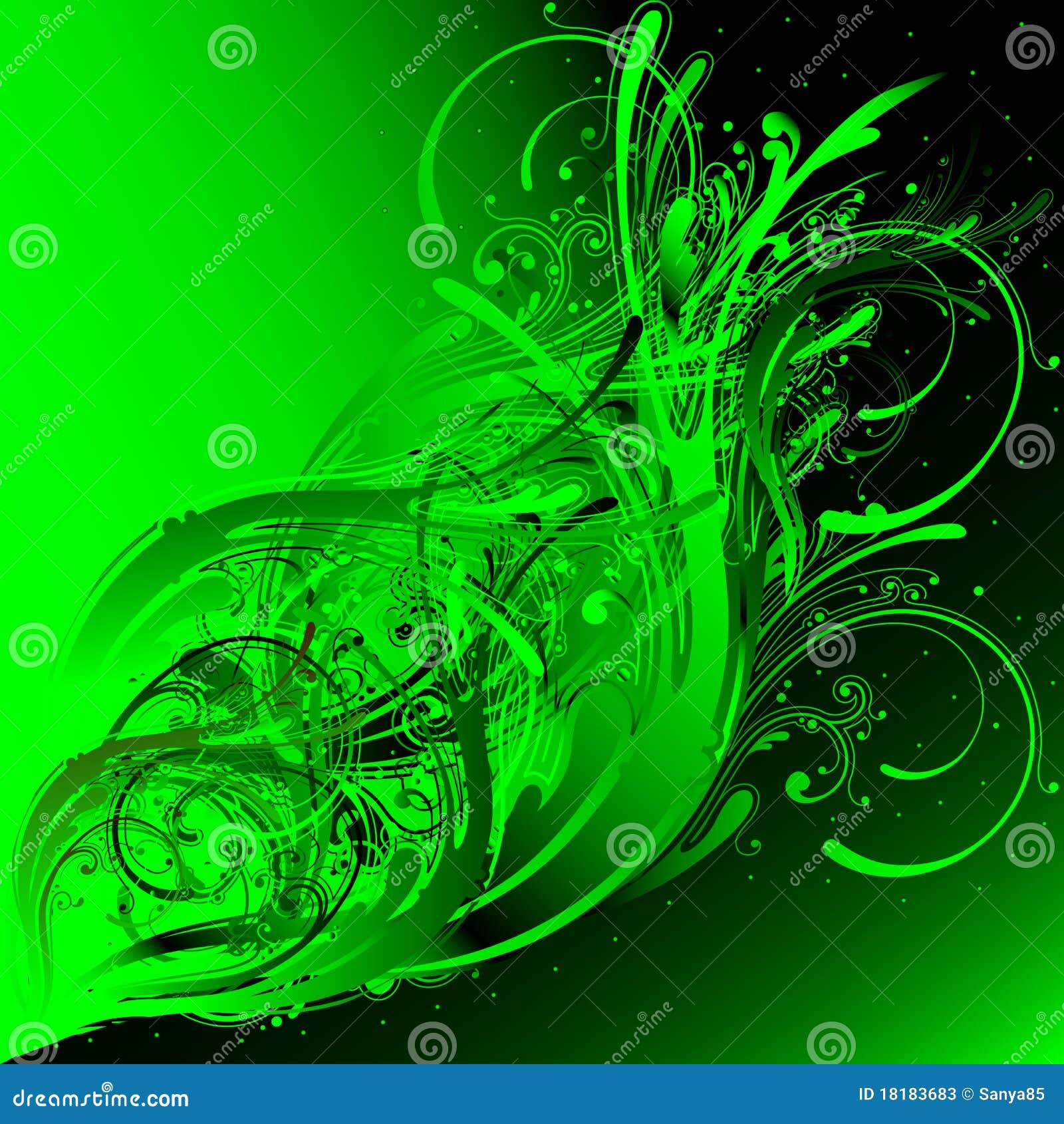 Bright green background stock vector. Illustration of texture - 18183683