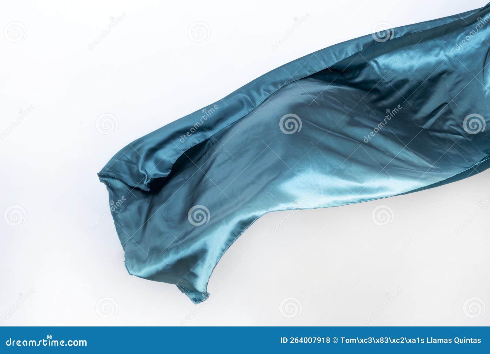 A Bright Green Cloth Floating in the Air Stock Photo - Image of ...