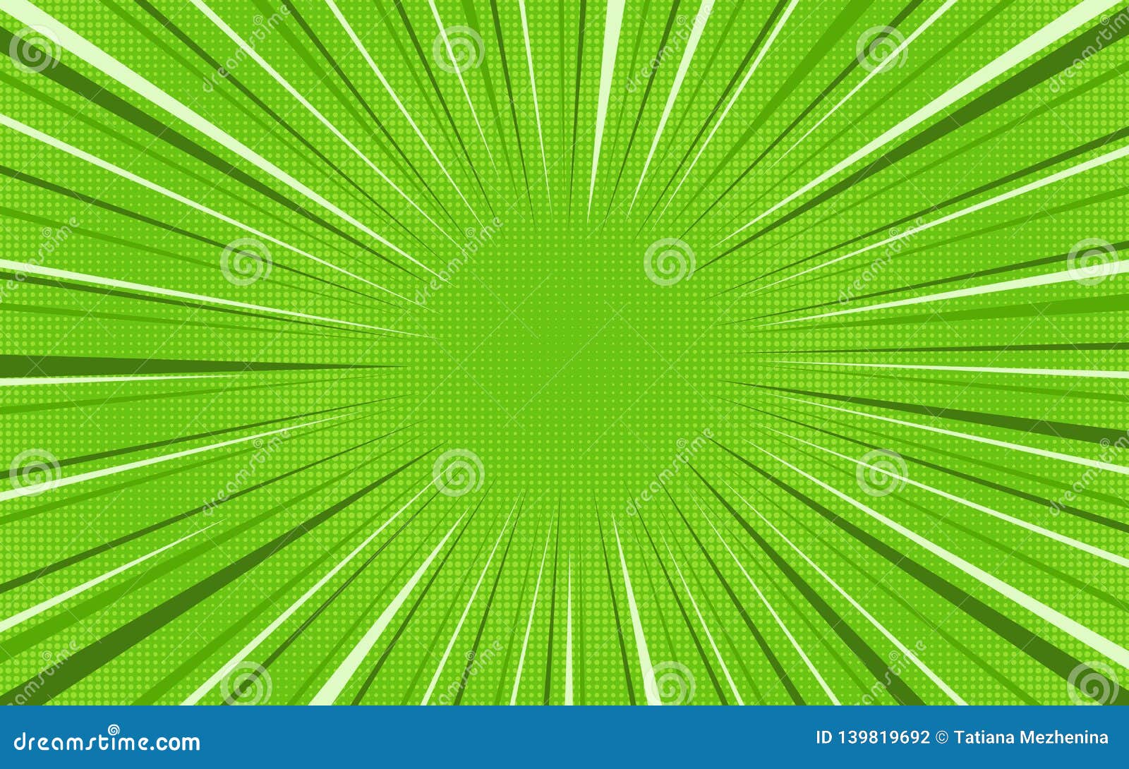 Bright Green Exploding Retro Comic Background Stock Vector ...