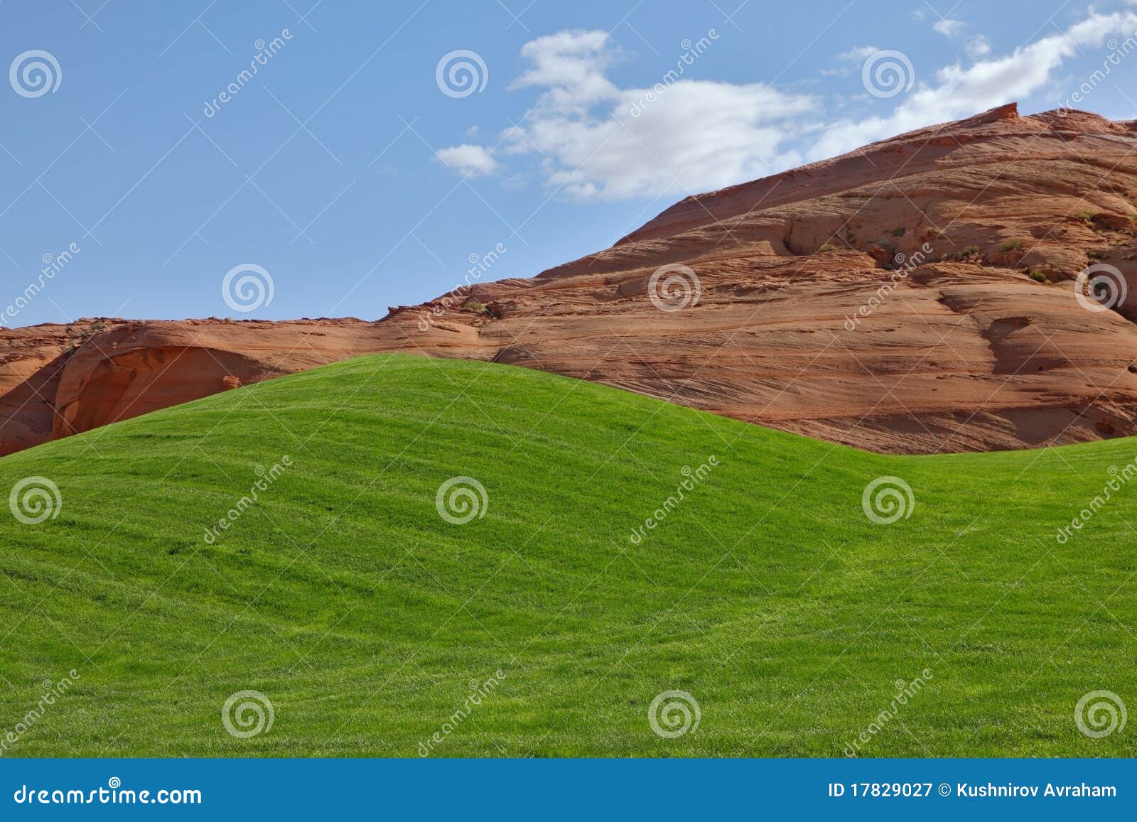 Bright Green Field for a Golf Stock Image - Image of field, holiday ...