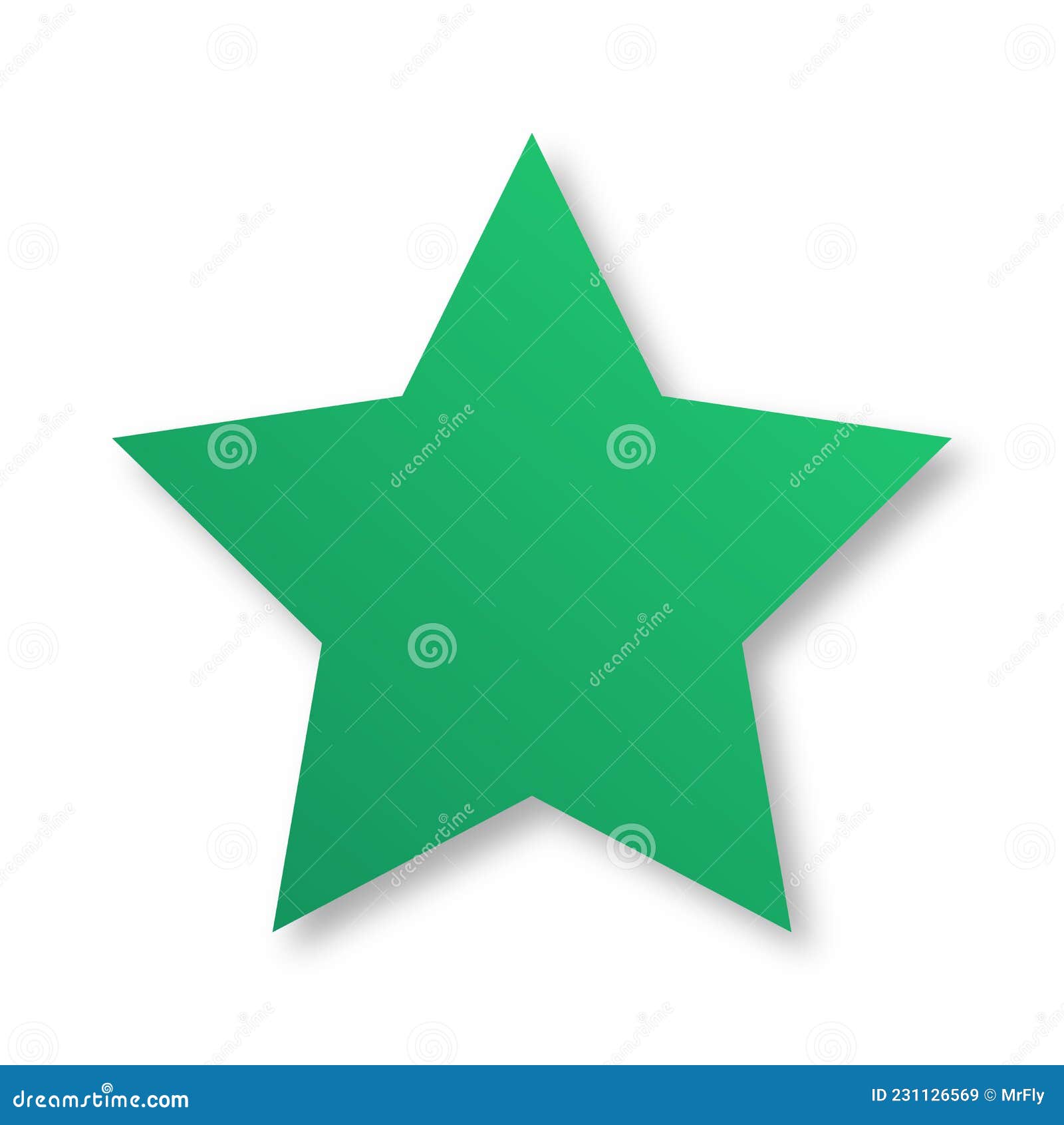 Bright Green Geometric Star, Vector Illustration Stock Vector ...